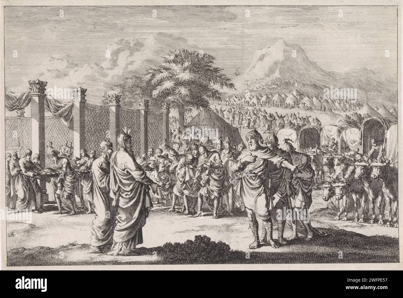 Offerande of the Jewish tribes during the initiation of the Tabernacle ...