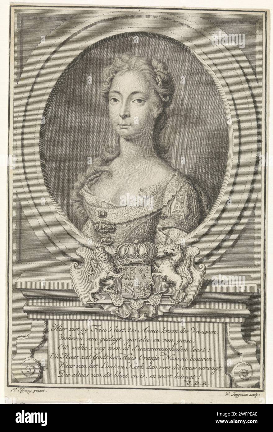 Portrait of Anna van Hannover, Princess of Oranje -Nassau, Wouter ...