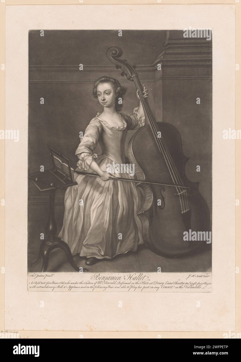 Portrait Van Benjamin Hallet, James McARDELL, AFTER THOMAS Jenkins ...