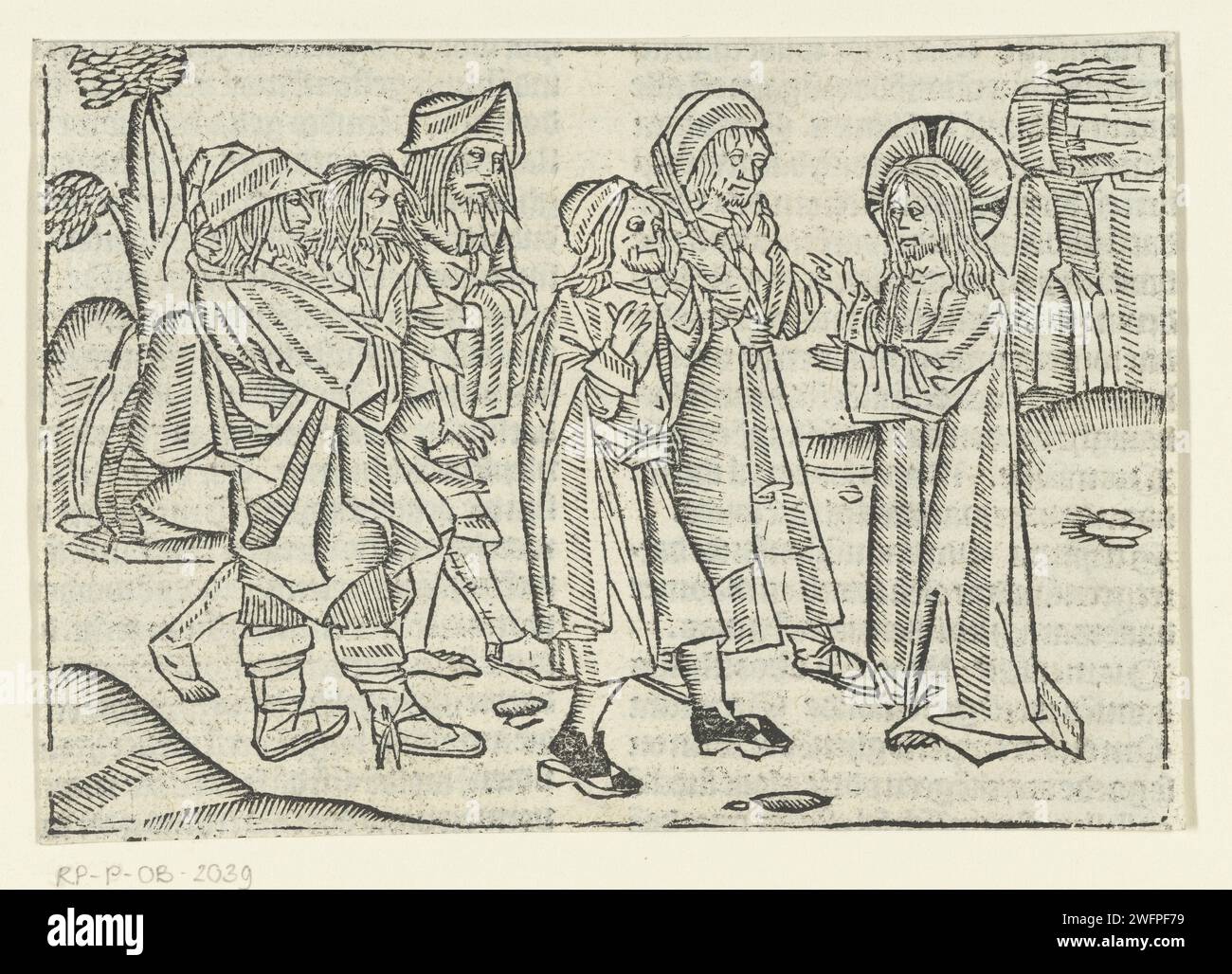 Christ heals two blind people and a possessed man who could not speak ...