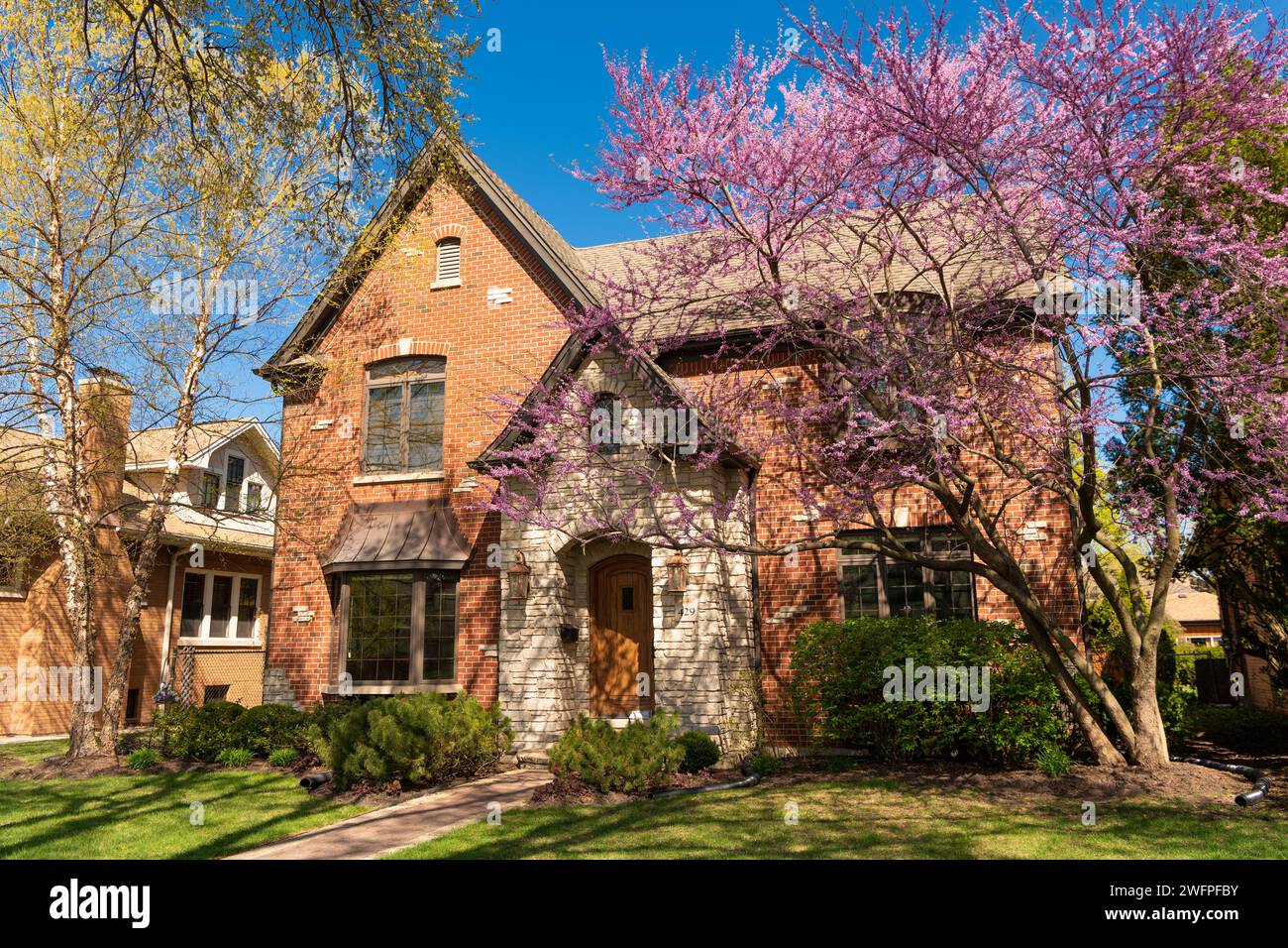 suburban design. residence architecture. Residential neighborhood ...