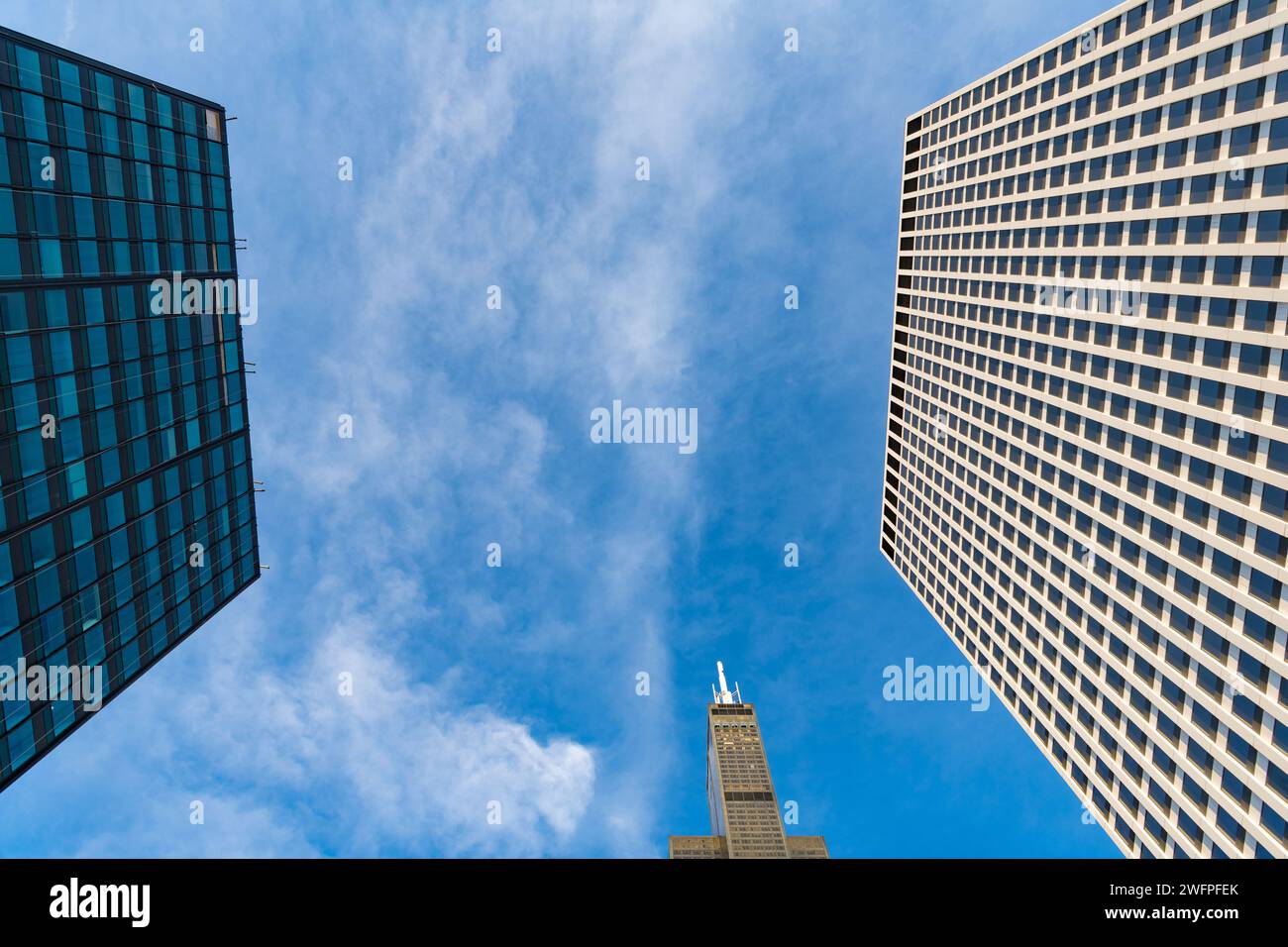 City downtown perspective. Modern building architecture. Perspective ...