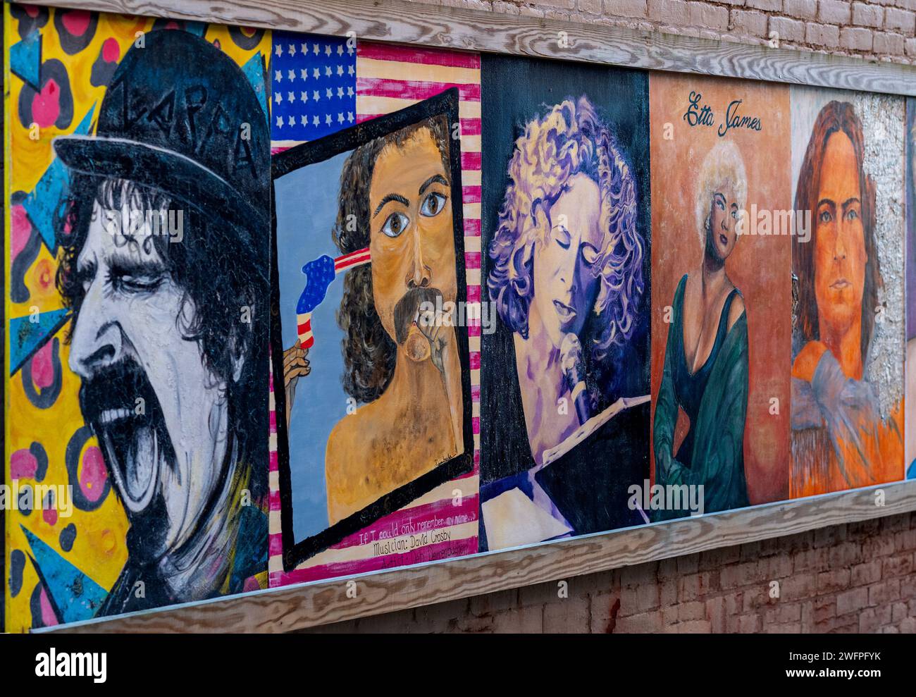 Portraits of Frank Zappa, David Crosby, Carol King , Etta James at ...