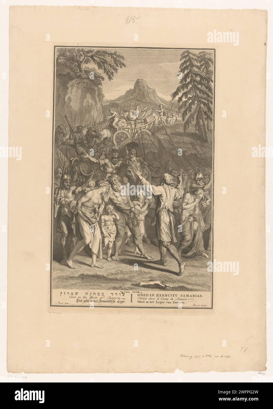 Oded frees the prisoners from the army of Samaria, Nicolas de Beauvais ...