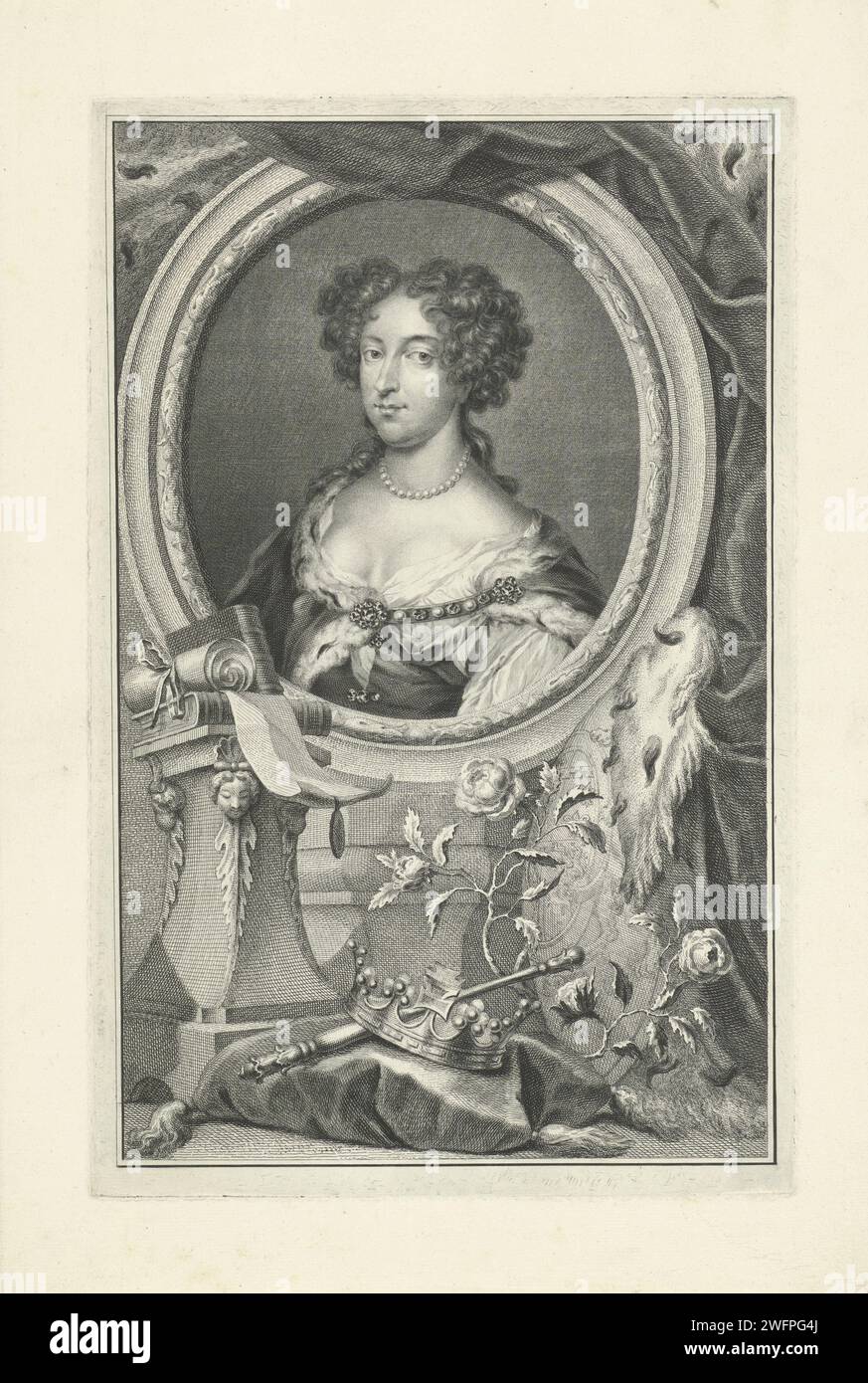 Portrait of Maria II Stuart, Queen of England and Scotland, Jacob ...