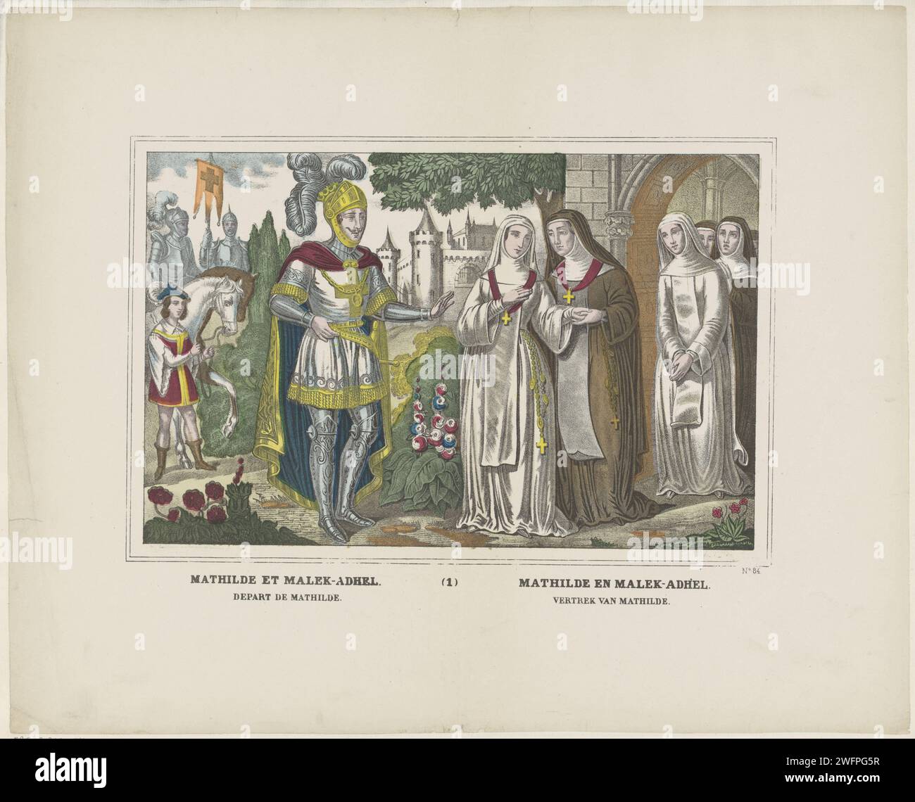 Depart de Mathilde / Departure of Mathilde, 1833 - 1856 print Leaf with ...