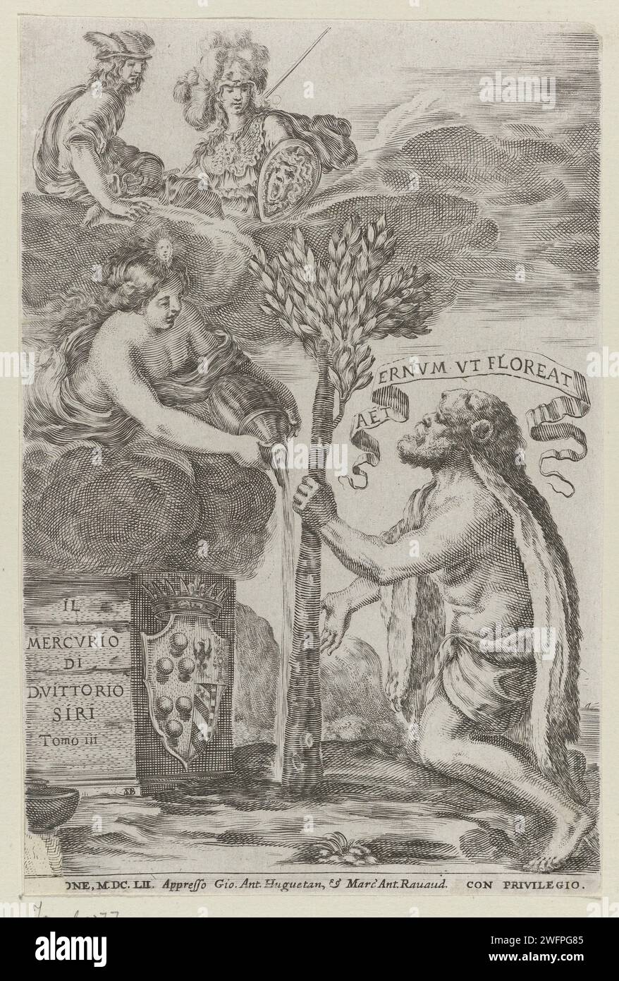 Hercules plans a tree, Stefano della Bella, 1662 print Hercules is ...