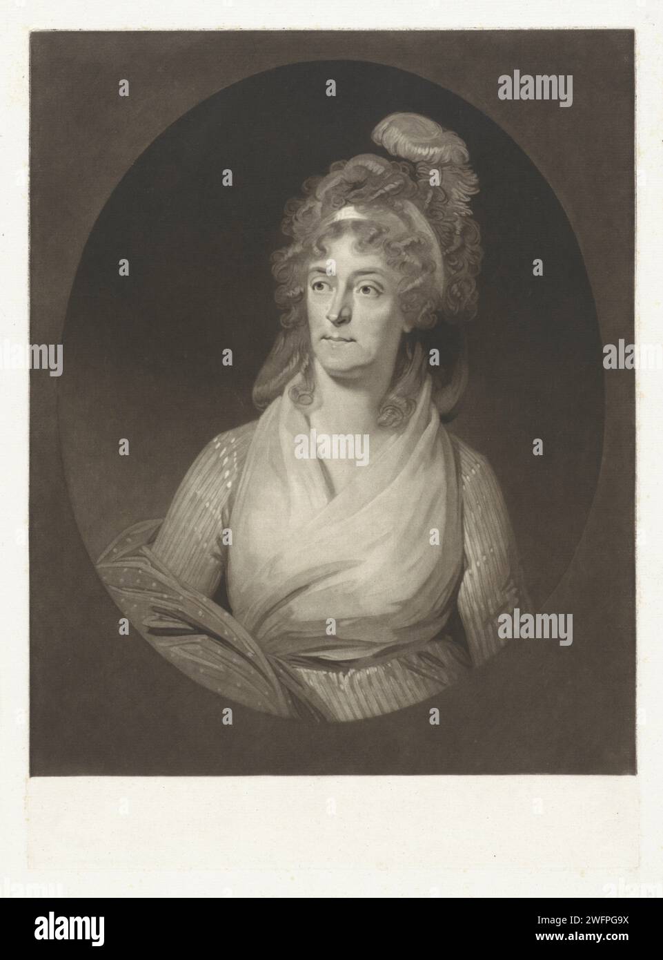 Portrait of Wilhelmina van Pruisen, Charles Howard Hodges, 1798 print ...