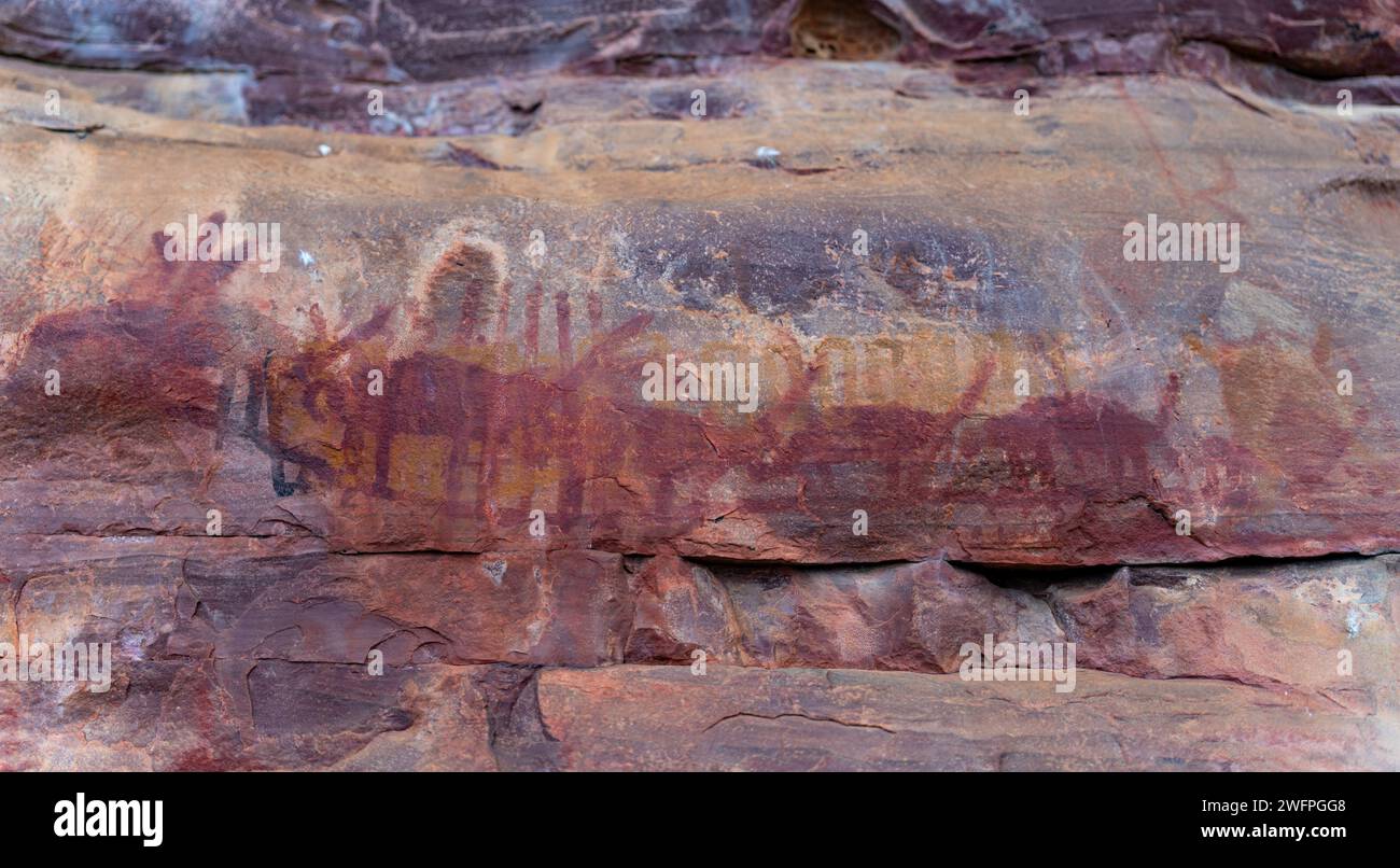 Ancient Rock Art Tells a Story of Human History Stock Photo - Alamy