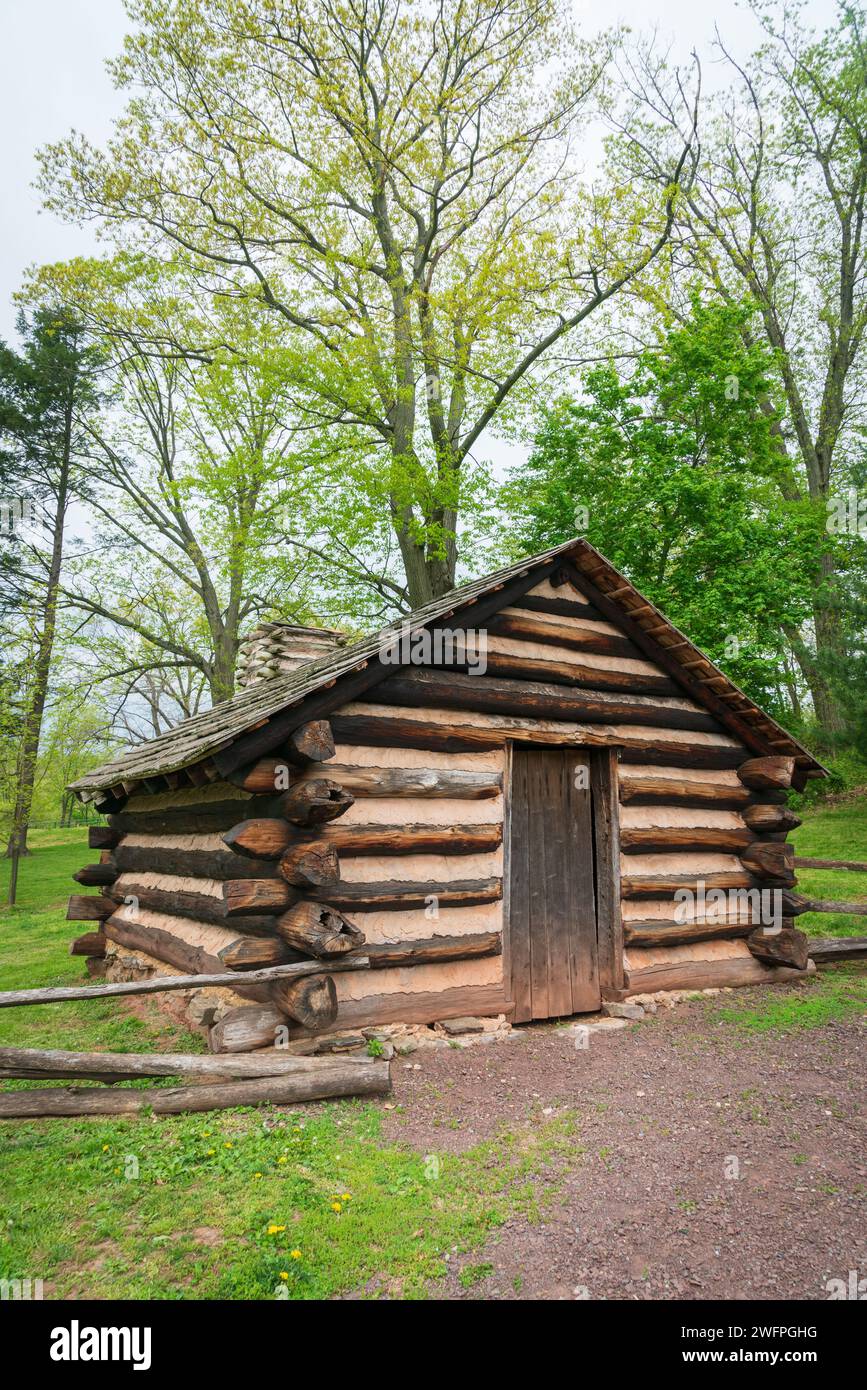 Historic Cabins at Valley Forge National Historical Park, Revolutionary War encampment ...