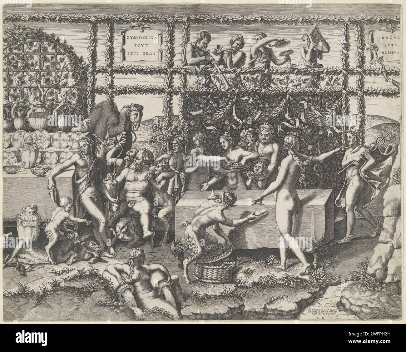 Wedding party of Amor and Psyche (Midden Deel), Diana Mantuana, After ...