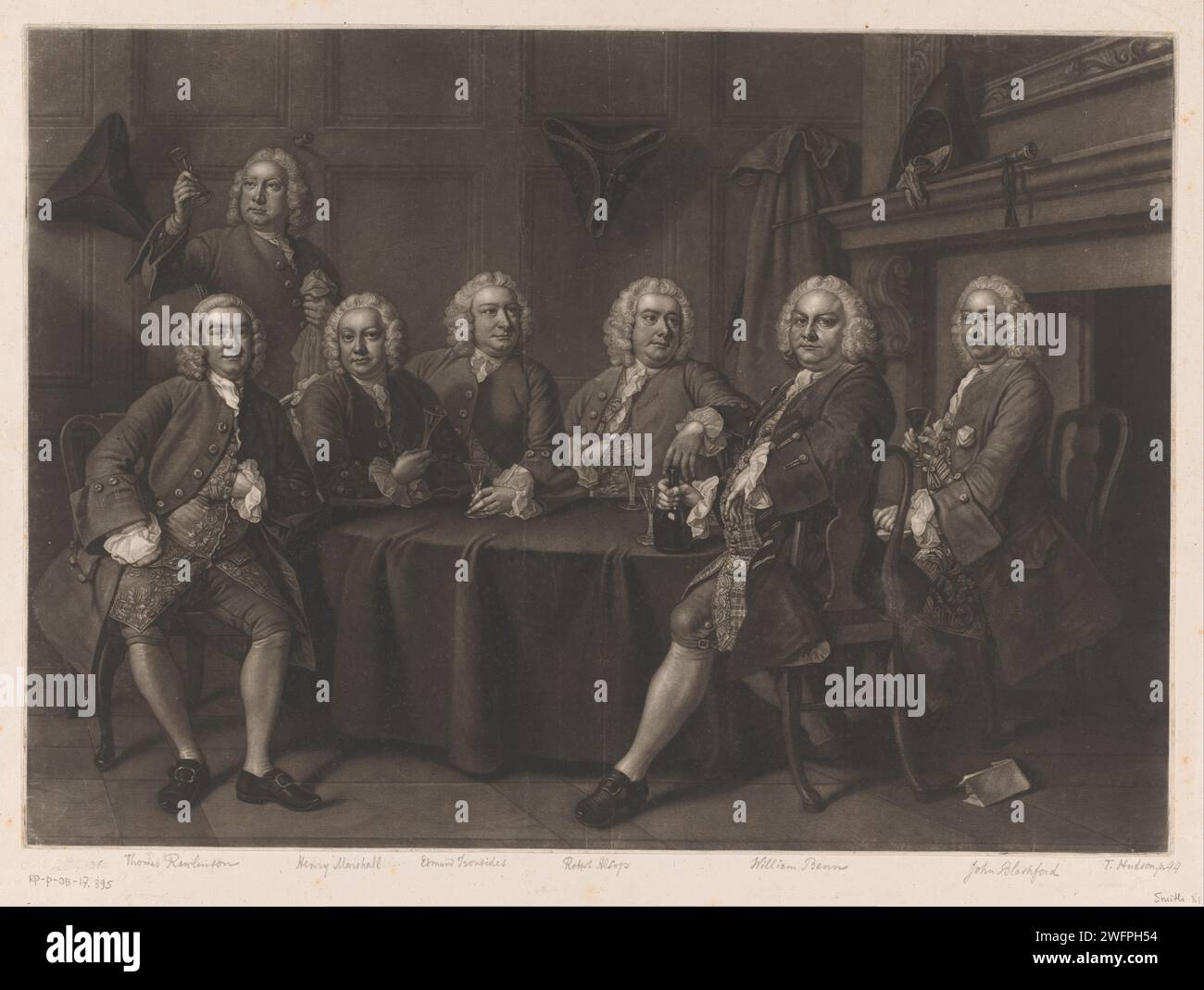 Company of men with William Benn, John Faber (II), After Thomas Hudson ...
