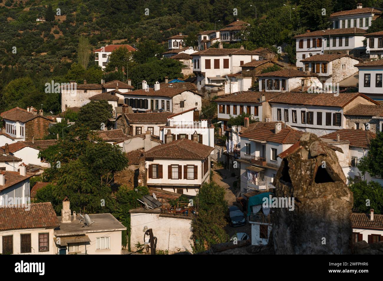 Traditional village houses of Sirince Village, Izmir, Turkey Stock ...