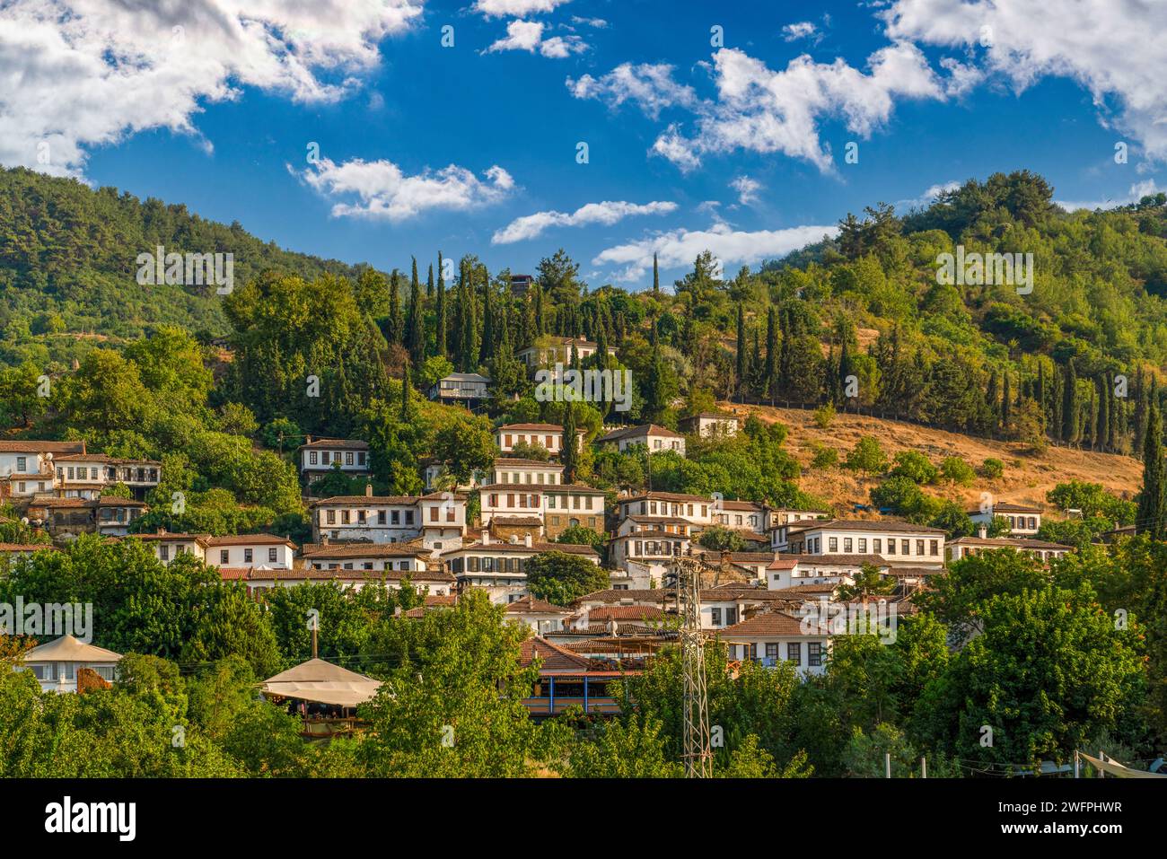Traditional village houses of Sirince Village, Izmir, Turkey Stock ...