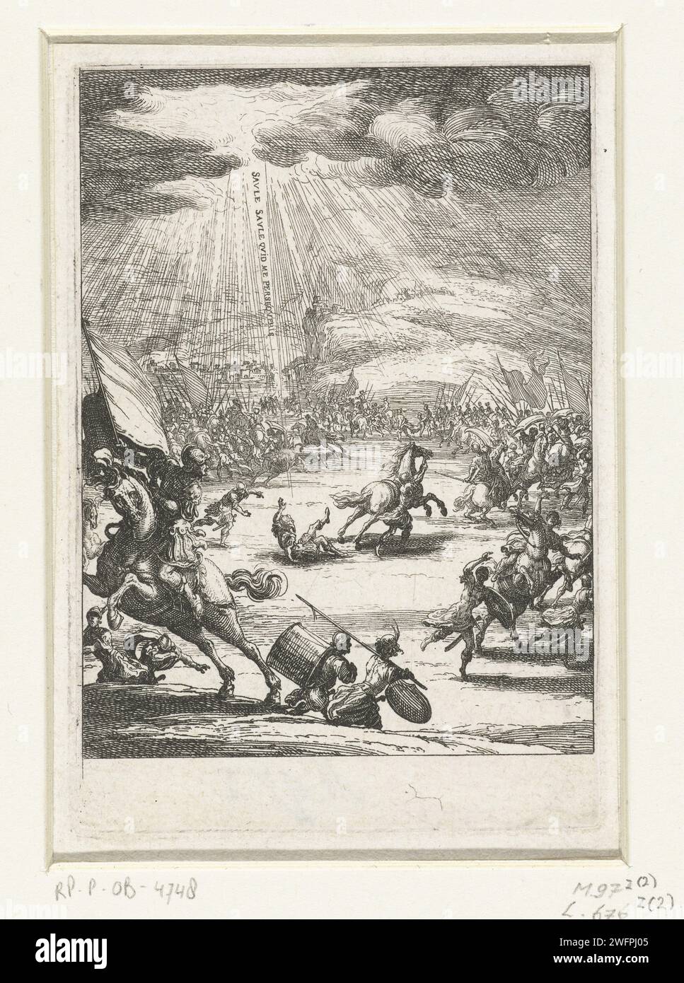 Conversion of Paulus, Jacques Callot, 1621 - 1635 print In the midst of ...