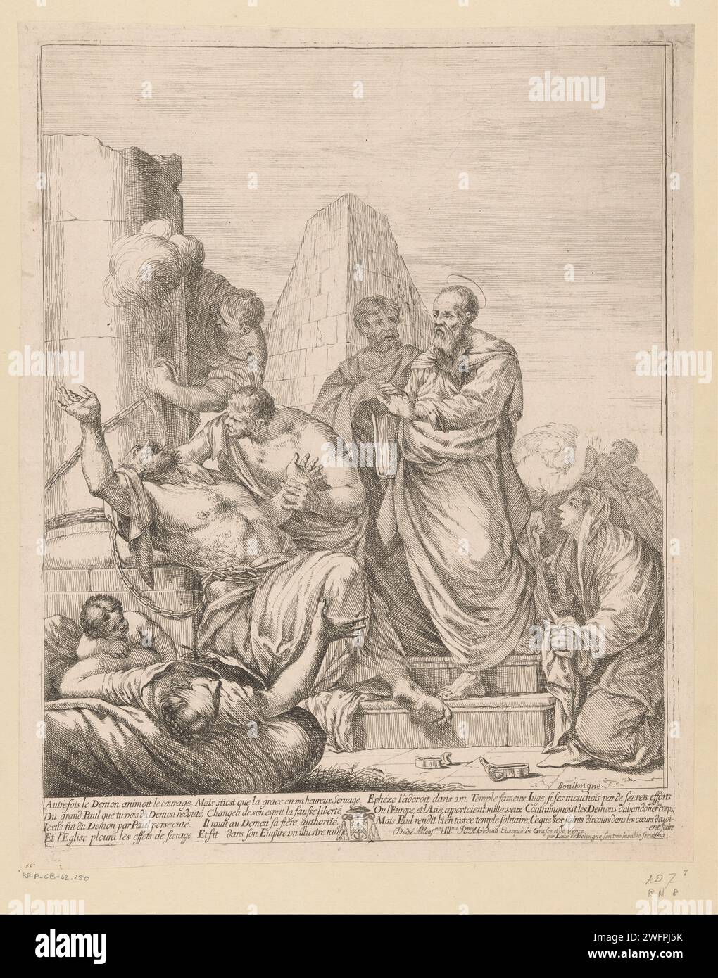 PAULUS IN EFESE, LOUIS DE BOULLOGNE (I), 1619 - 1674 print paper ...