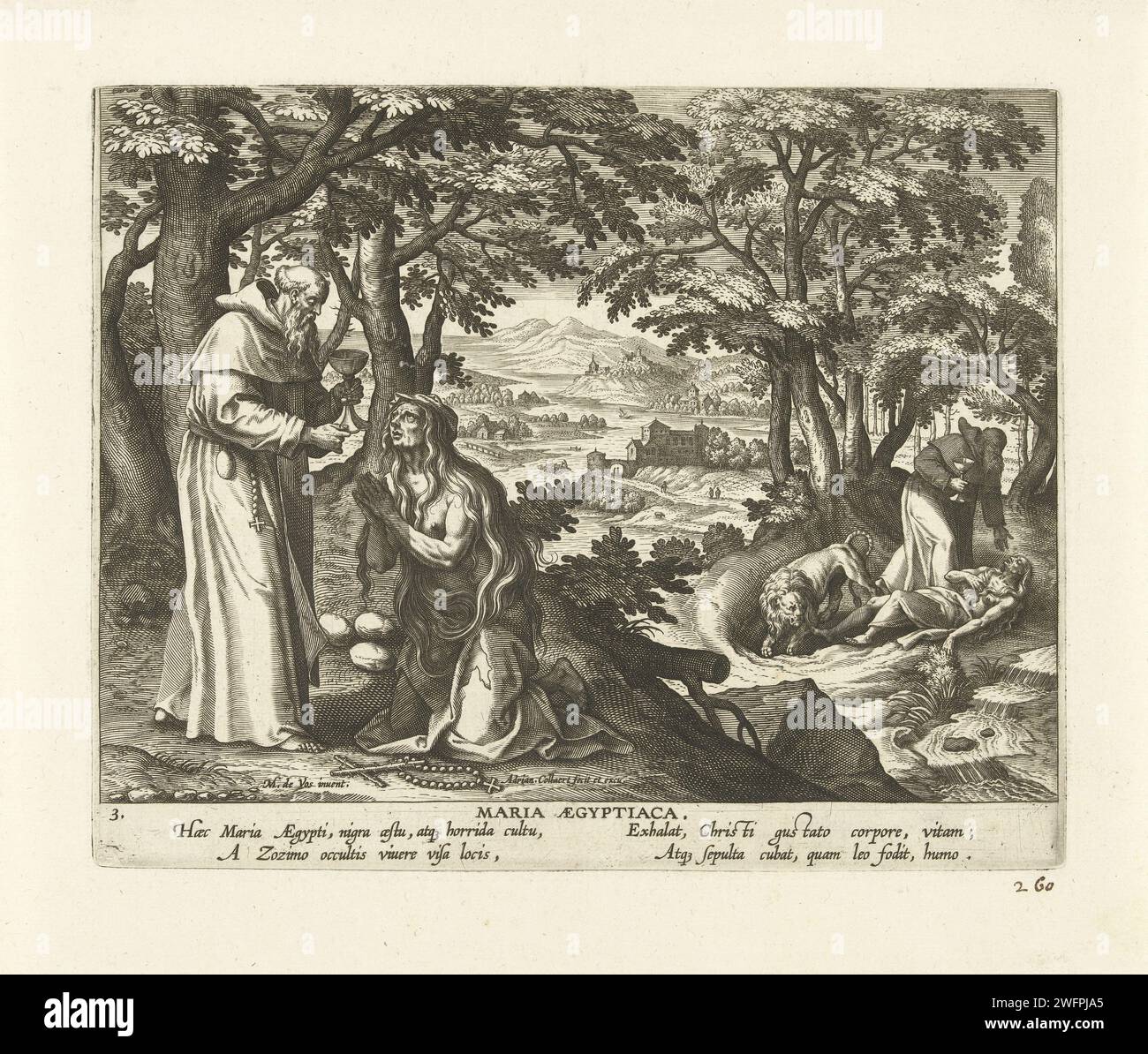 Maria van Egypt, Adriaen Collaert, After Maerten de Vos, 1570 - 1618 ...