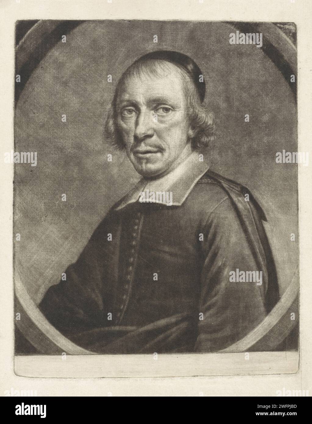 Portret van Johannes Goethals, Jan Network (I), 1670 print Johannes ...