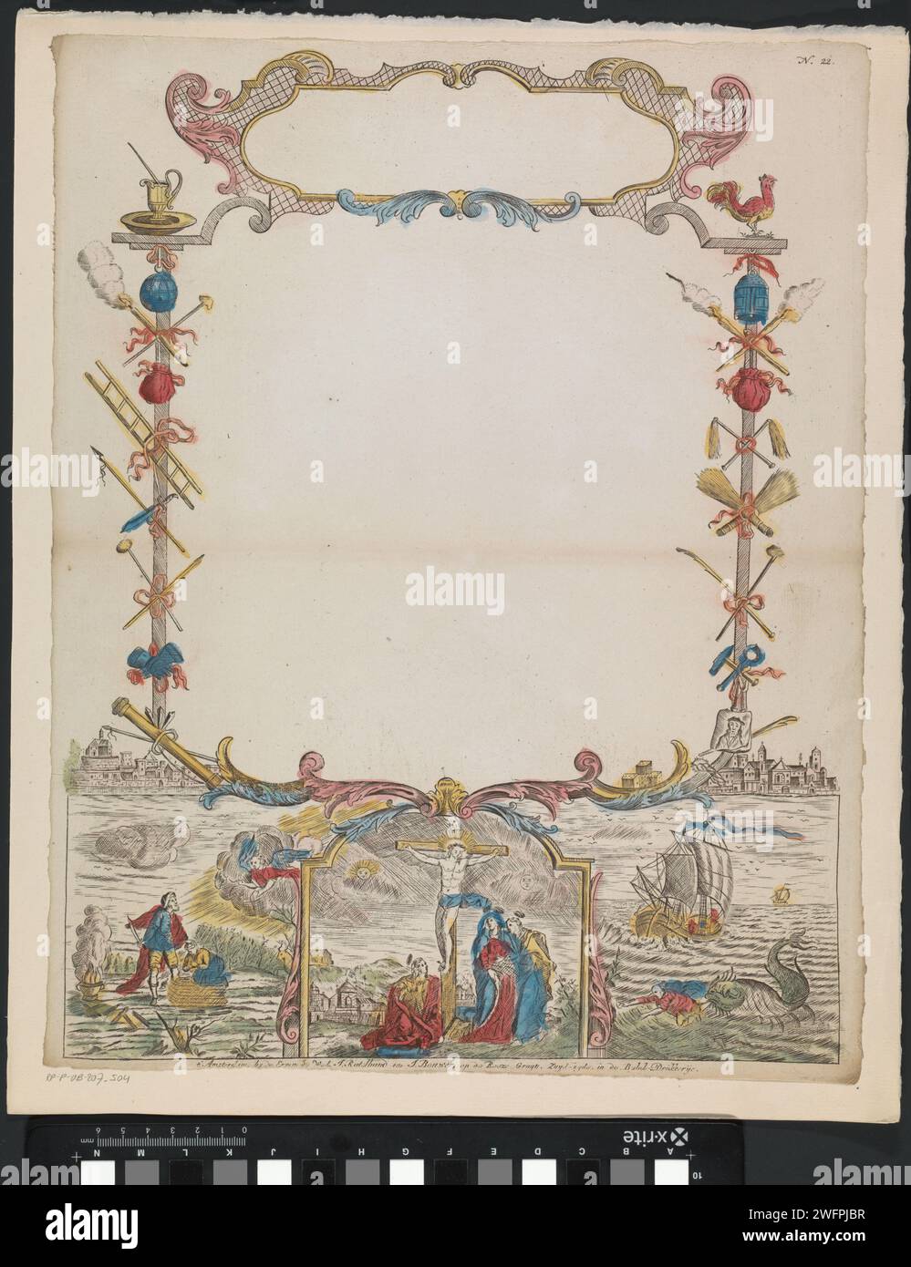 Wish letter with performances from the New Testament, 1782 - 1793 print ...