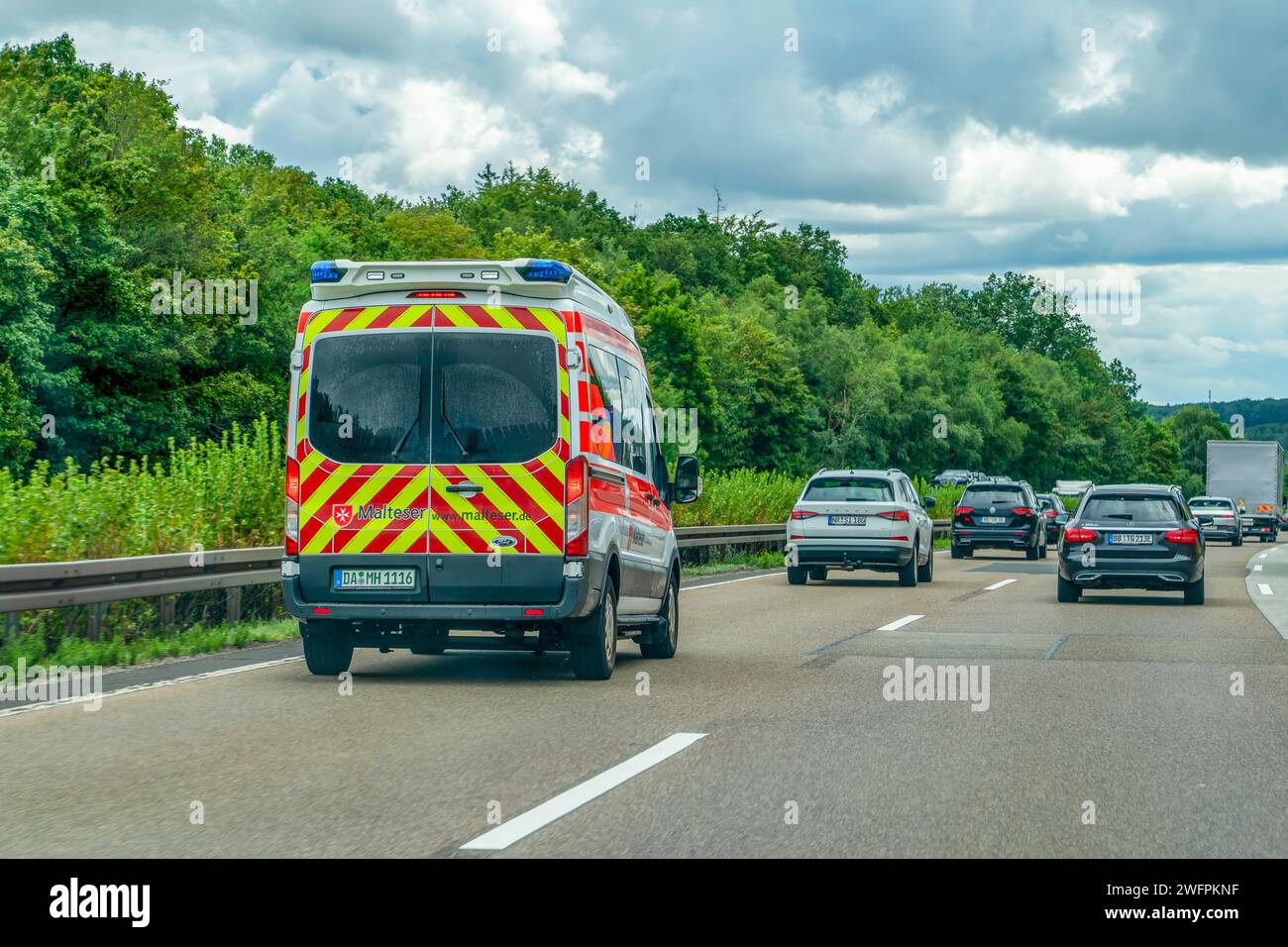 Back view of ambulance hi-res stock photography and images - Alamy