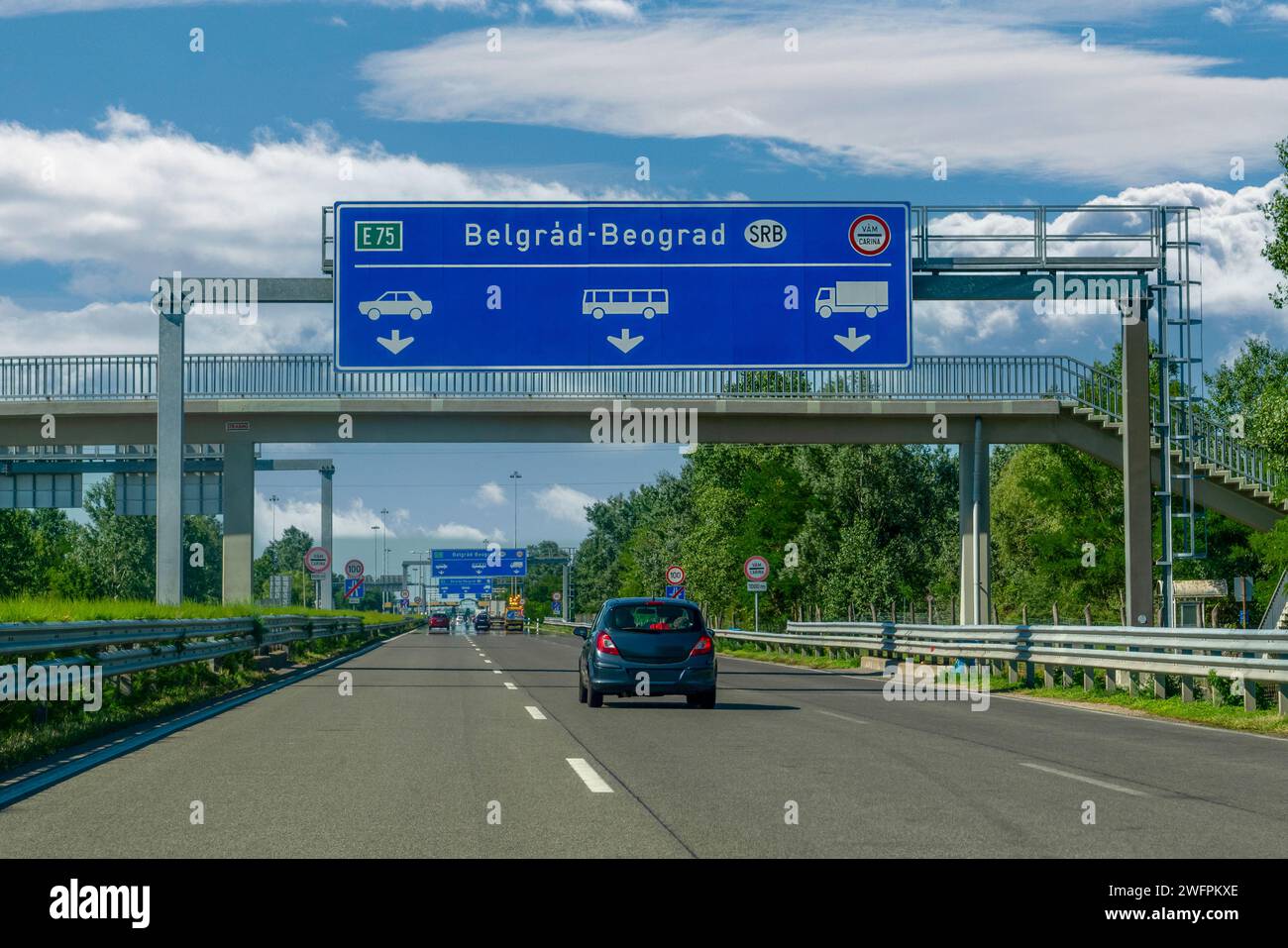 Belgrade roadsign hi-res stock photography and images - Alamy