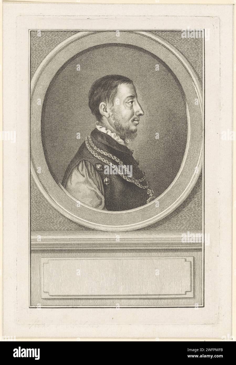 Portrait of René van Châlon, Prince of Orange, 1757 - 1803 print ...