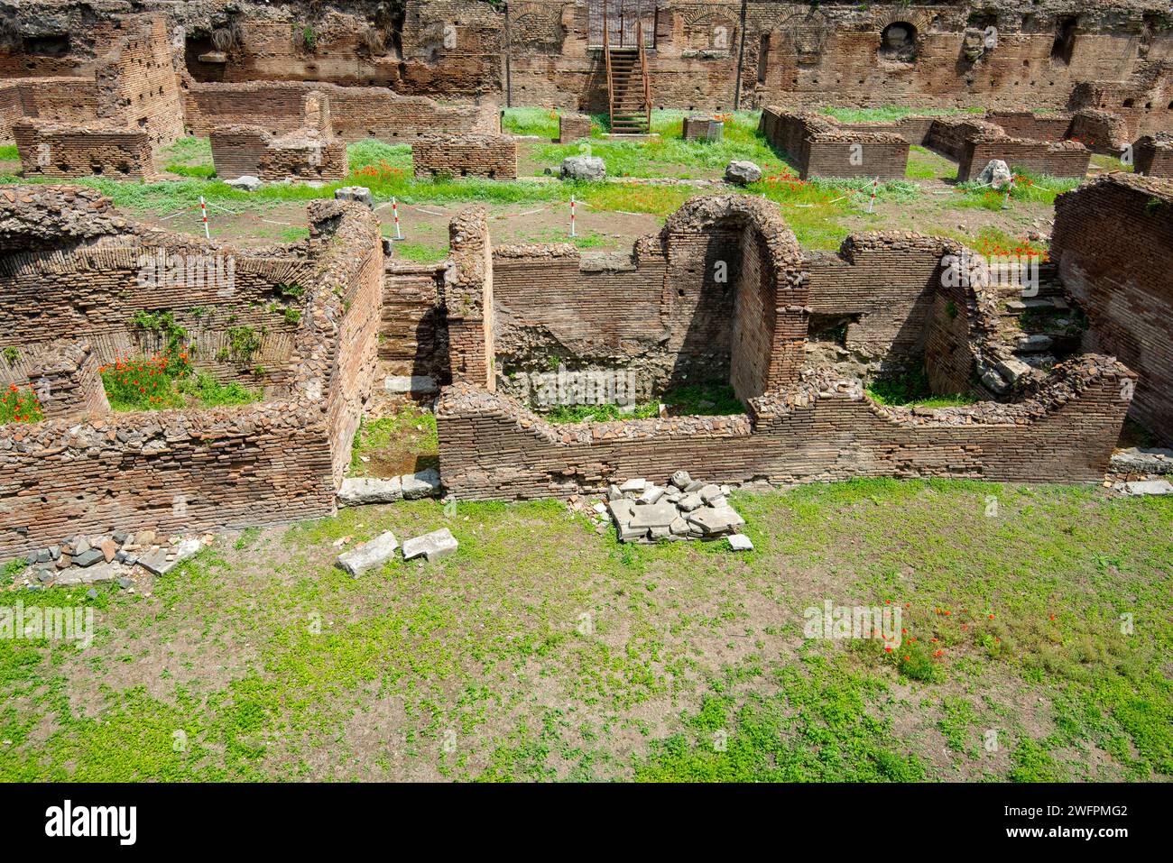 Ruins of Ludus Magnus - Rome - Italy Stock Photo - Alamy