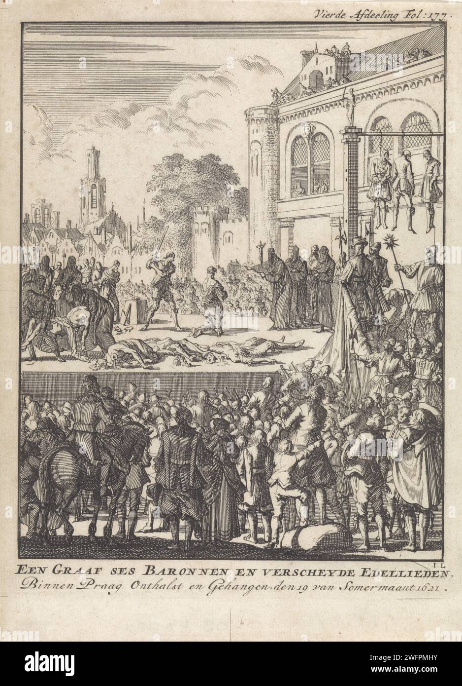 Execution of the followers of the reports King Frederik V in Prague ...