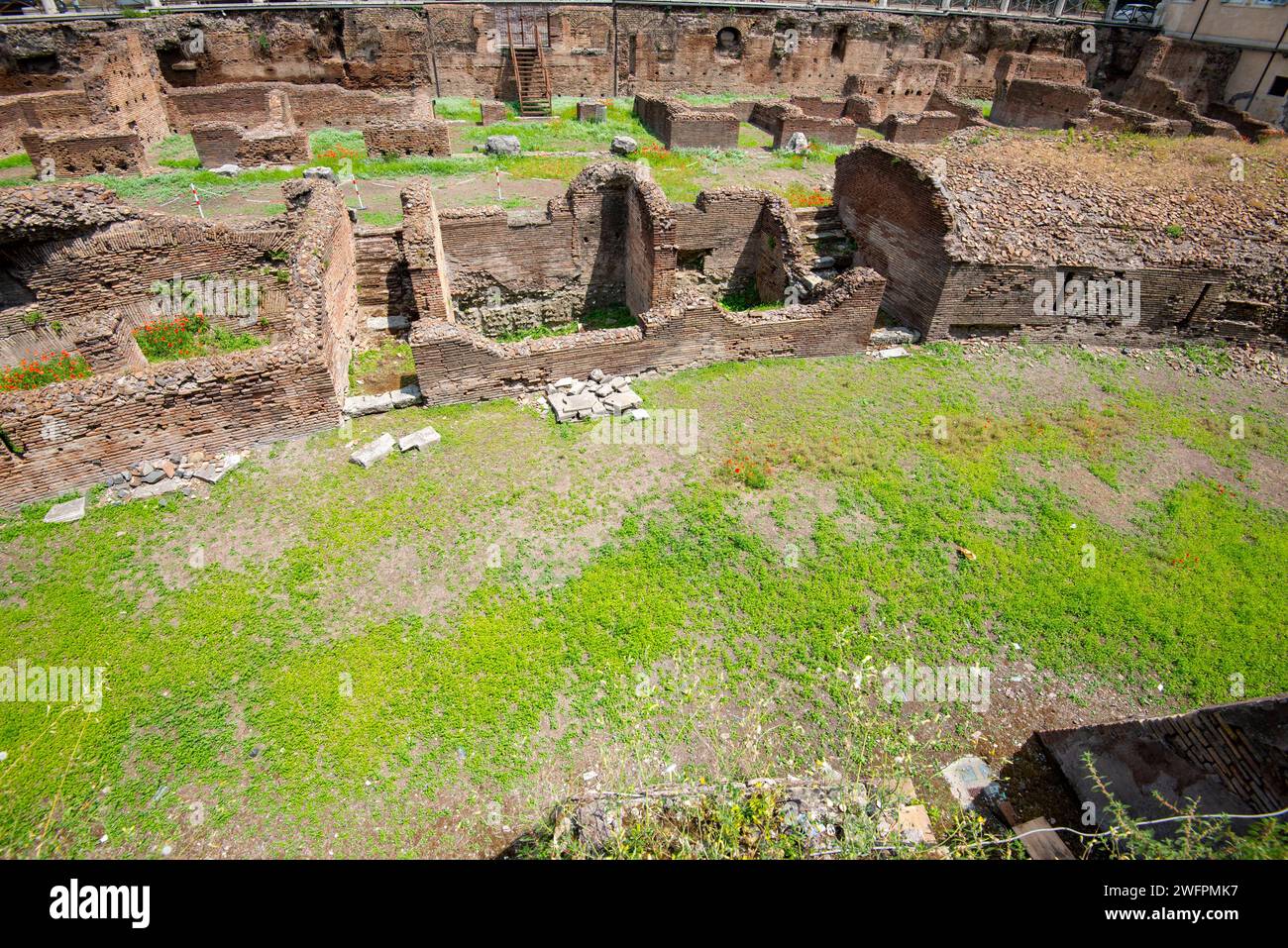 Ruins of Ludus Magnus - Rome - Italy Stock Photo - Alamy