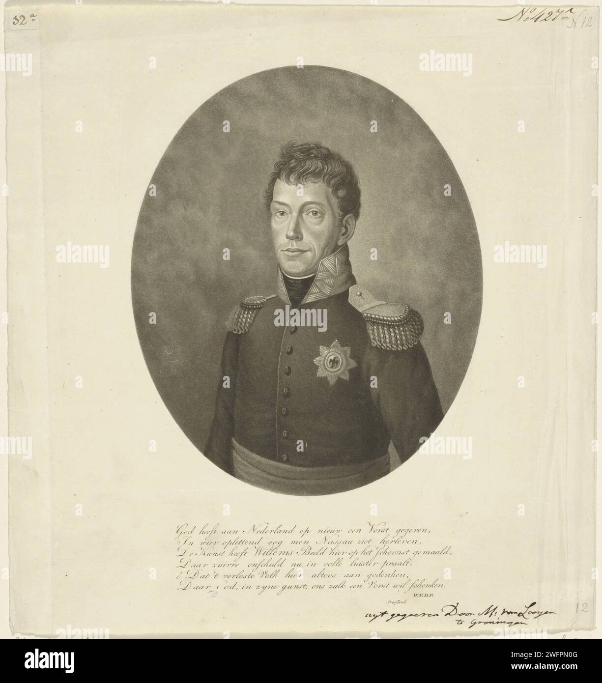 Portrait of William I Frederik, King of the Netherlands, Martinus van ...