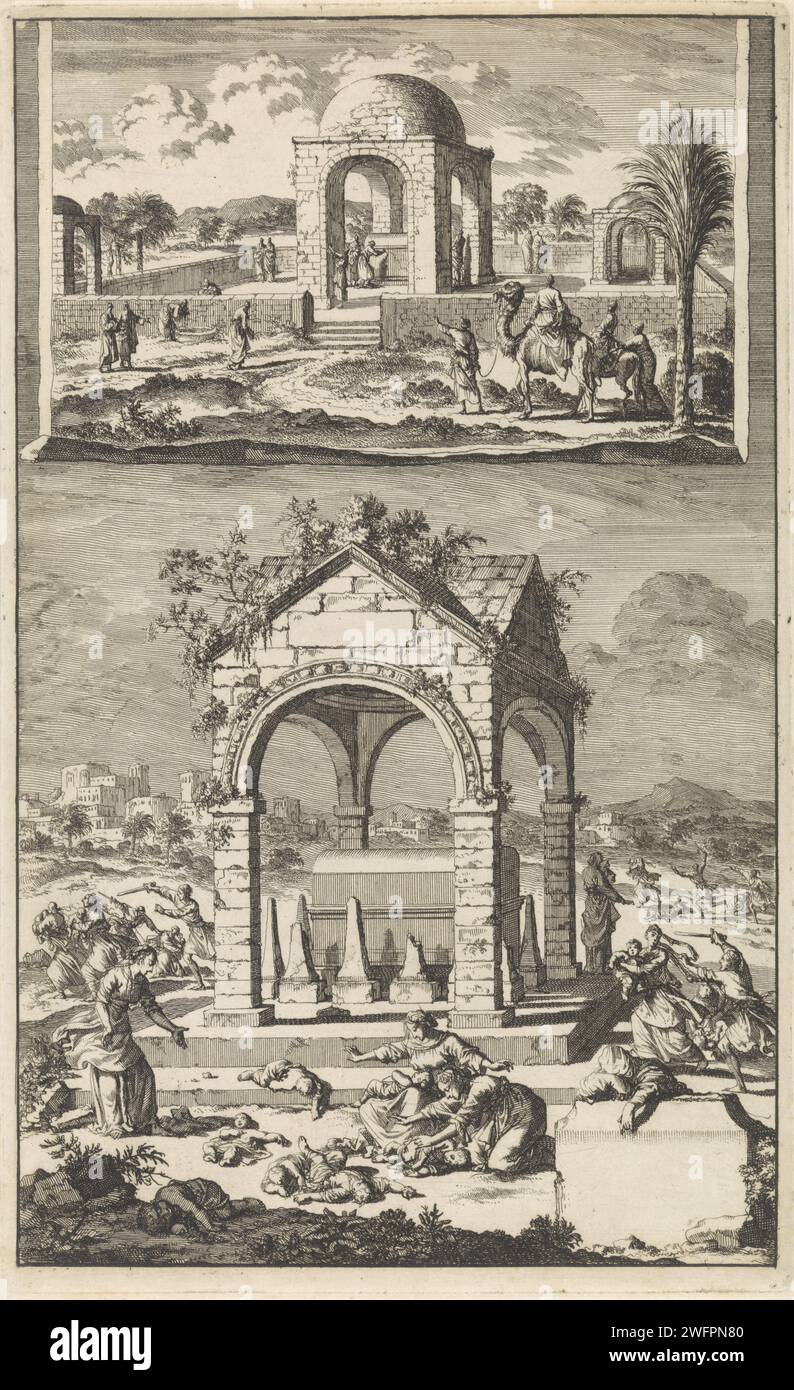 Grave and memorial stone from Rachel in Bethlehem with the children's ...