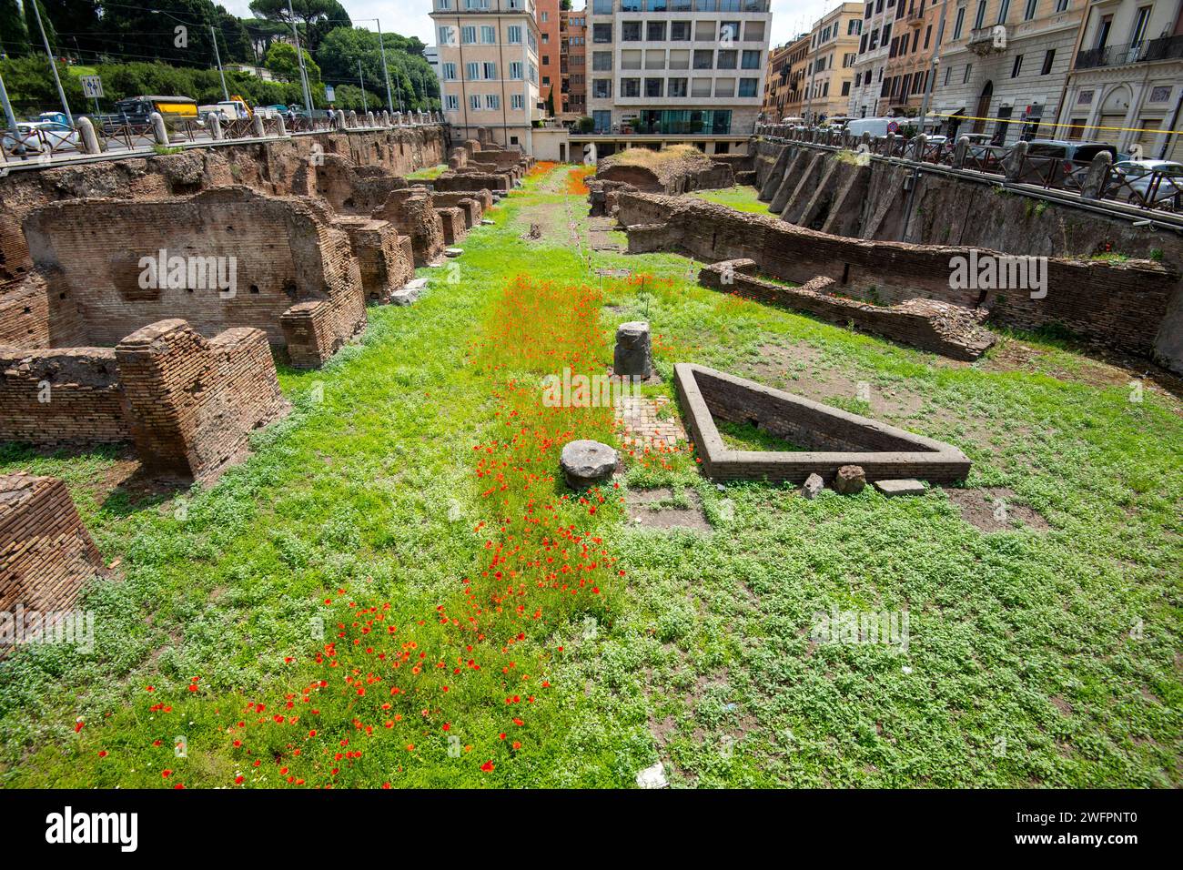 Ruins of Ludus Magnus - Rome - Italy Stock Photo - Alamy