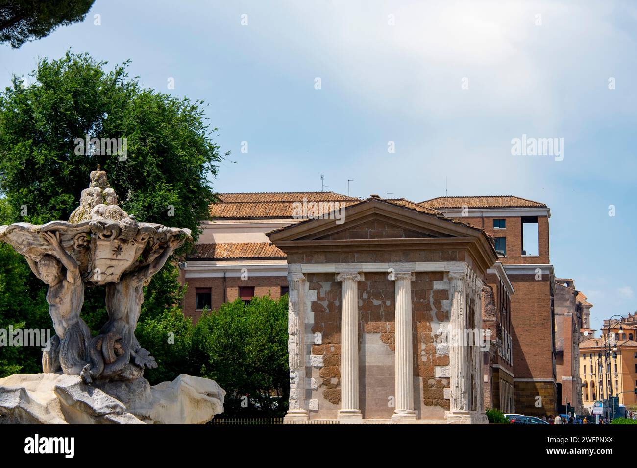 Temple of Portunus - Rome - Italy Stock Photo - Alamy