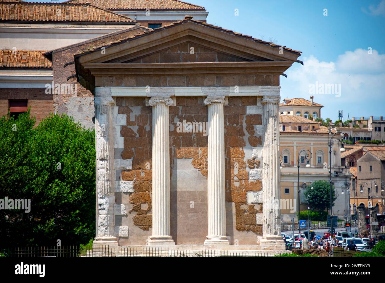 Temple of Portunus - Rome - Italy Stock Photo - Alamy