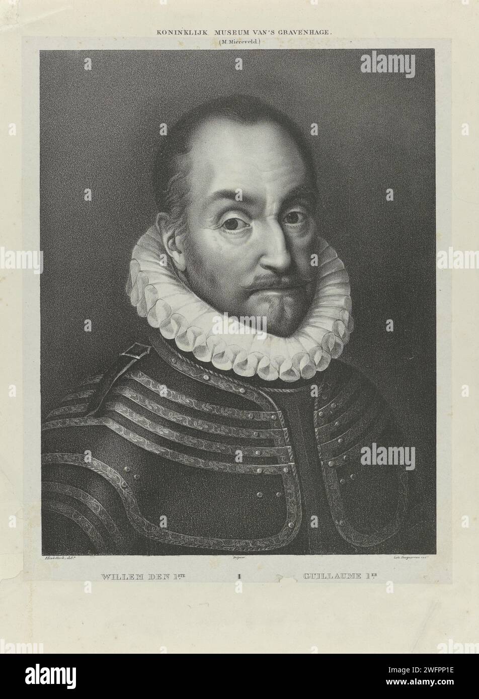 Portrait of Willem I, Prince of Orange, Isaac Cornelis Elink Sterk ...