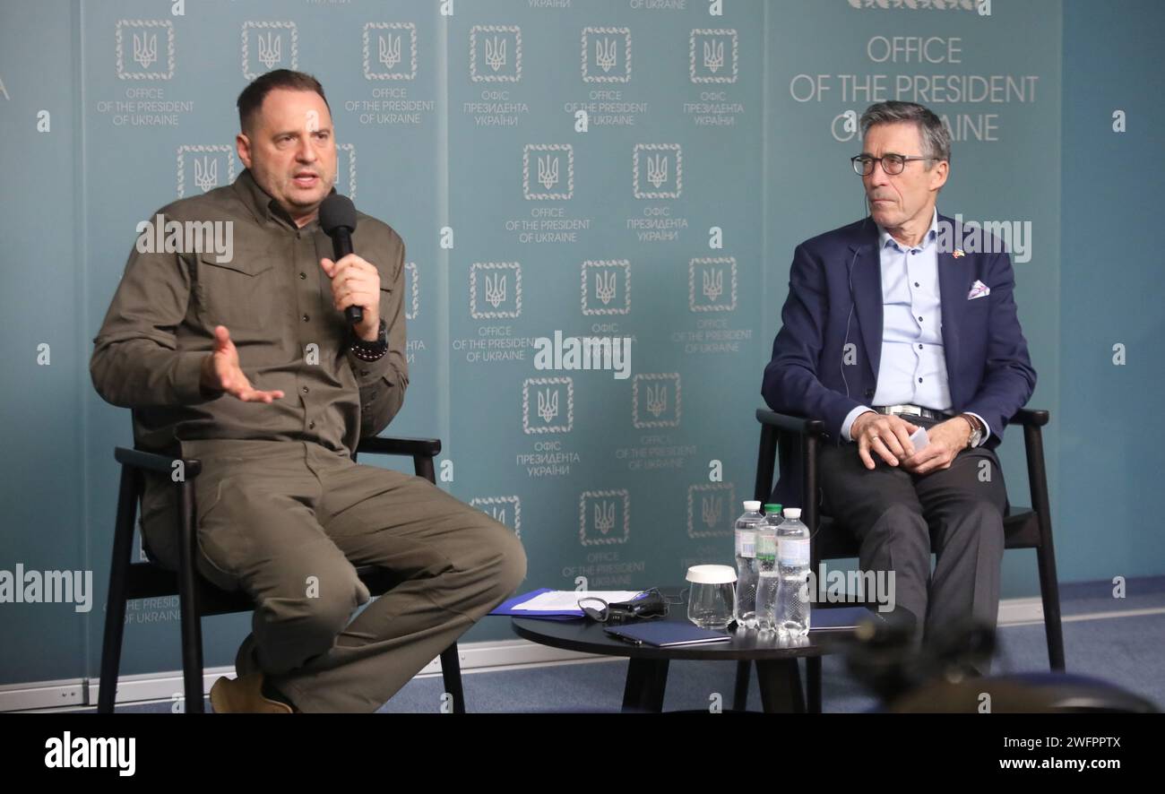 Non Exclusive: KYIV, UKRAINE - JANUARY 30, 2024 - Head of the Office of ...