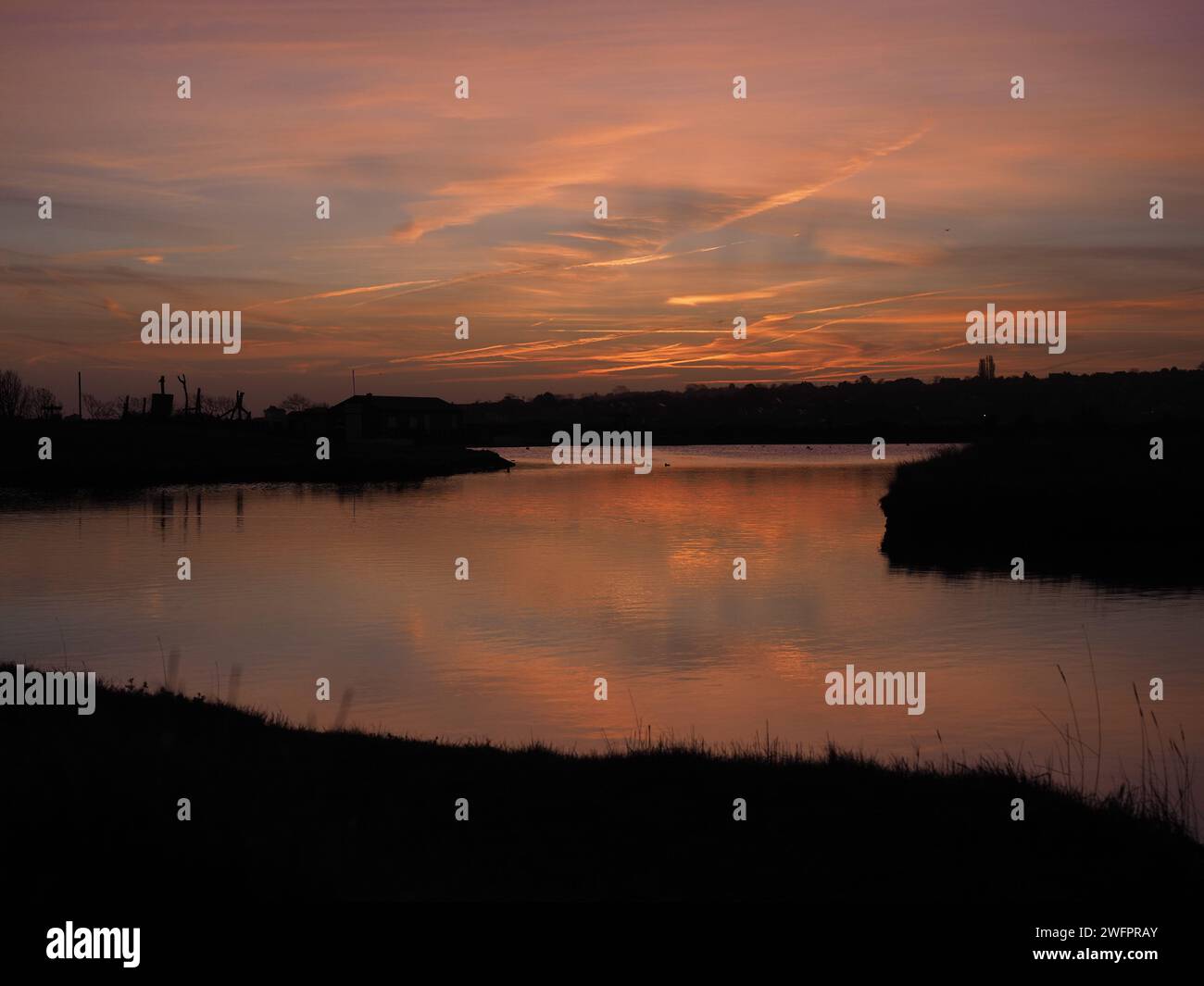 Sheerness, Kent, UK. 1st Feb, 2024. UK Weather: stunning Saharan dust ...