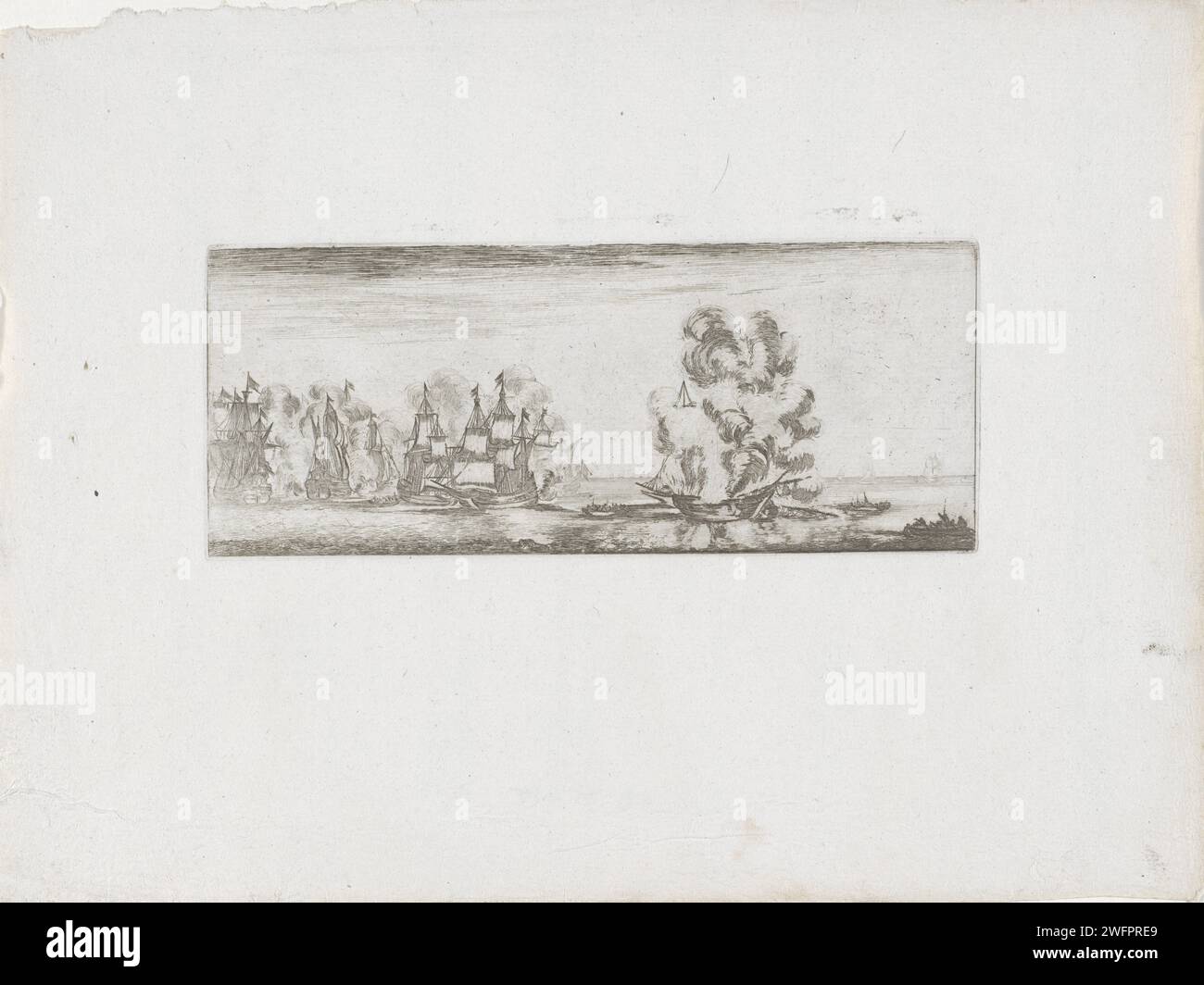 Zeeslag, Stefano della Bella (attributed to), 1620 - 1664 print ...