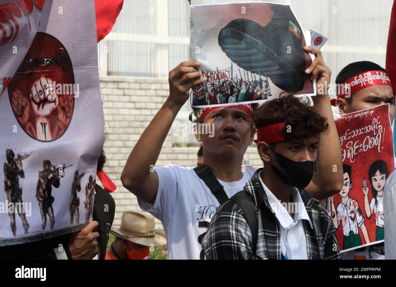 Myanmar coup 2024 hi-res stock photography and images - Alamy