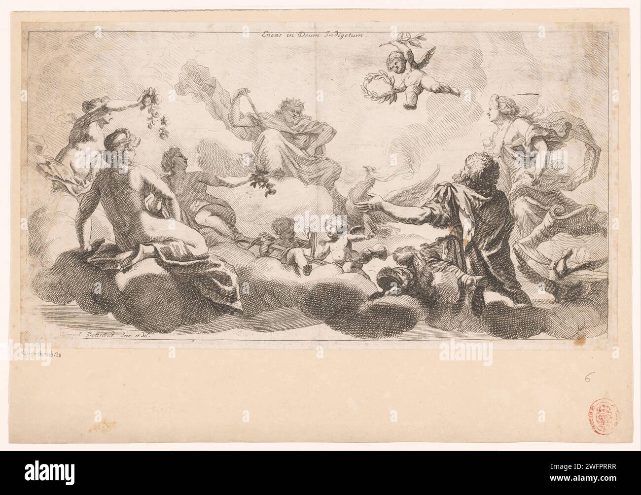 Aeneas for Jupiter, surrounded by Venus and De Gratiën, Christian ...