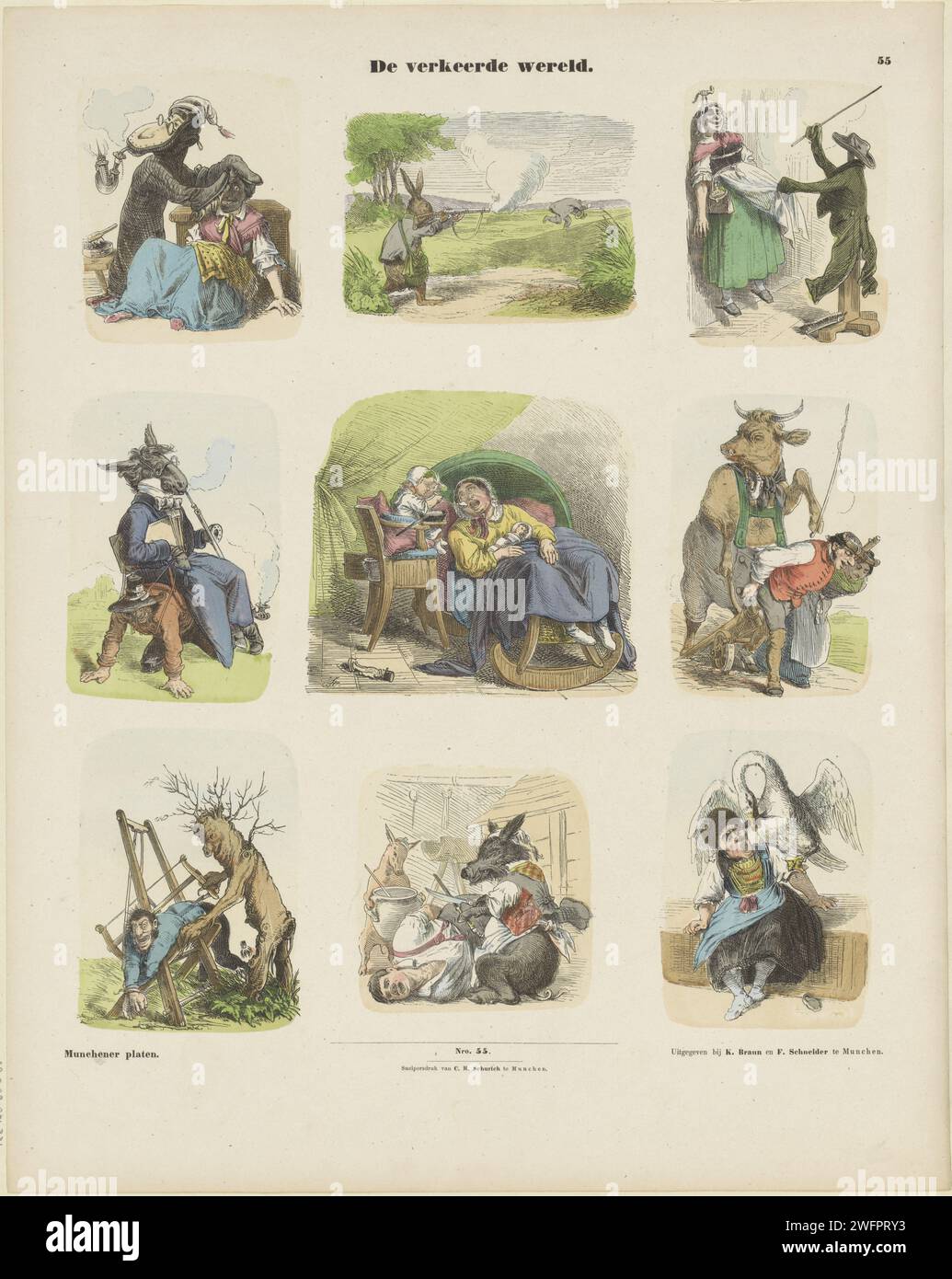 The wrong world, Stauber, 1843 - c. 1920 print Leaf with 9 performances ...