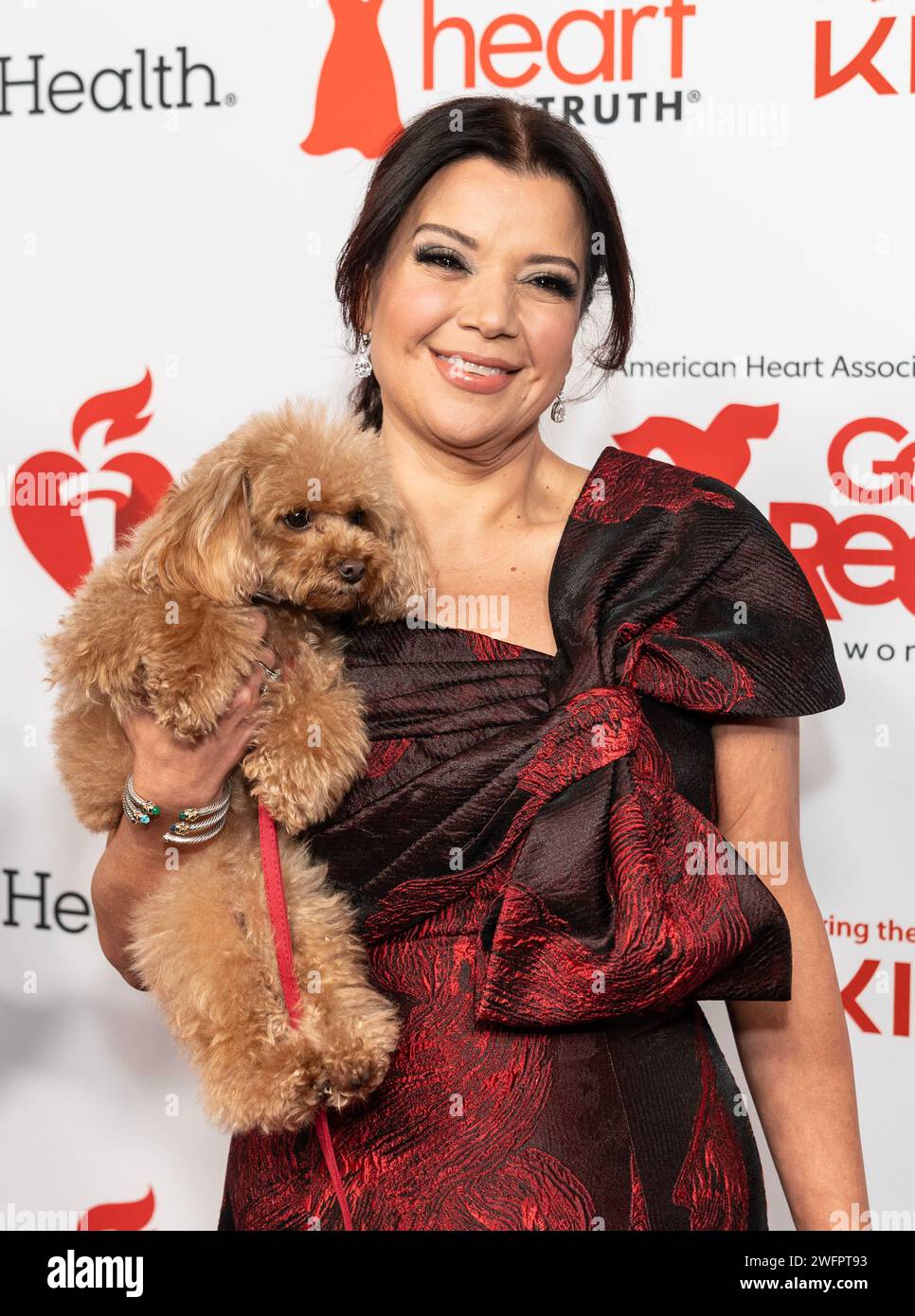 New York, USA. 31st Jan, 2024. Ana Navarro wearing dress by Alexander ...