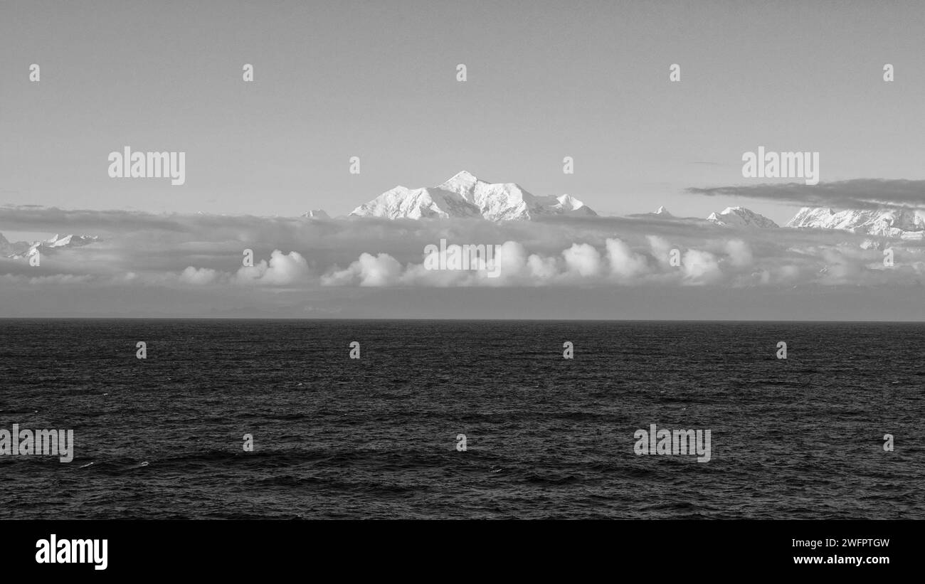 mountainscape with horizon. beautiful natural mountainscape with ...