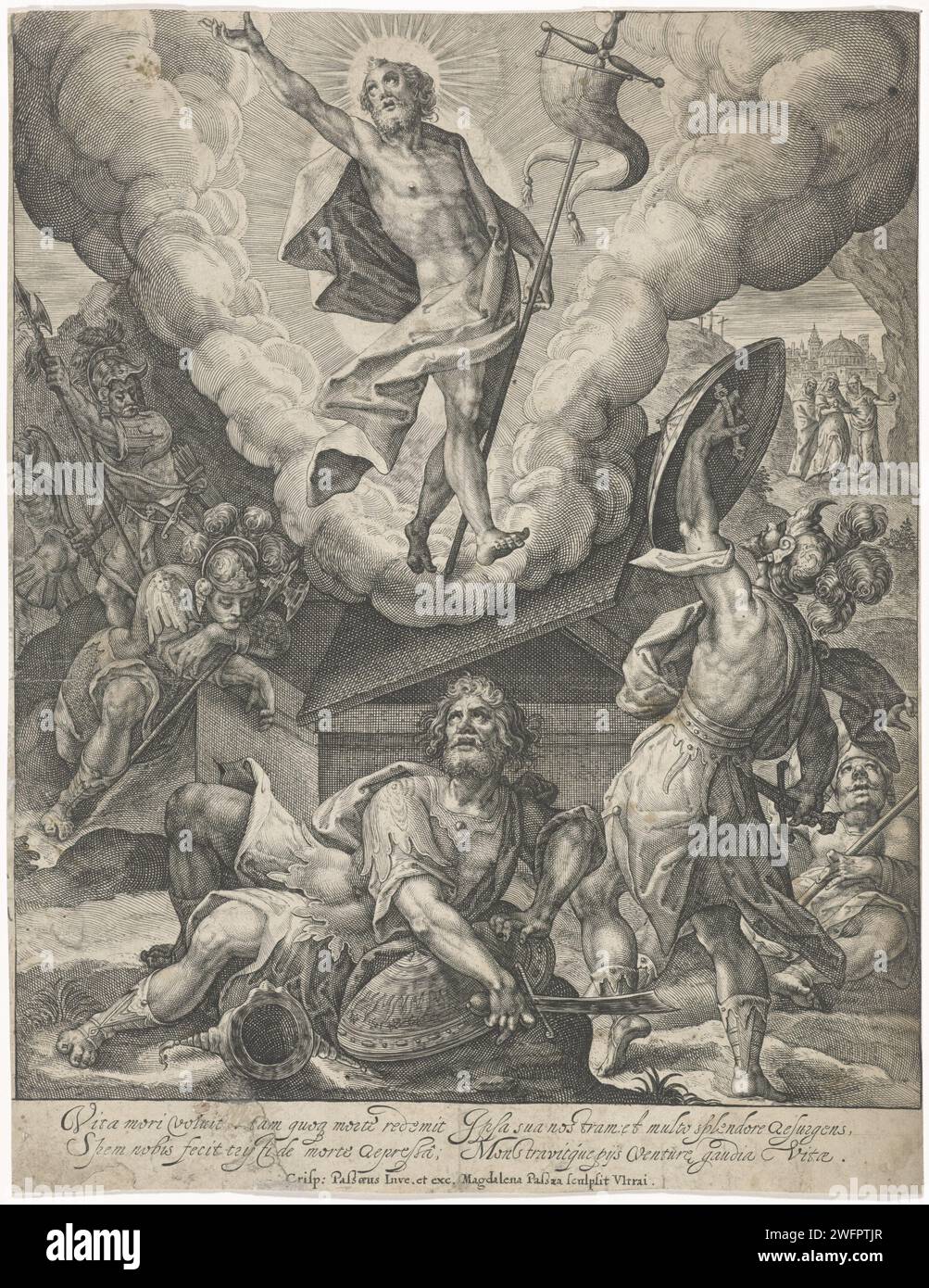 Resurrection of Christ, Magdalena van de Passe, After Crispijn van de Passe (I), 1610 - 1638 ...