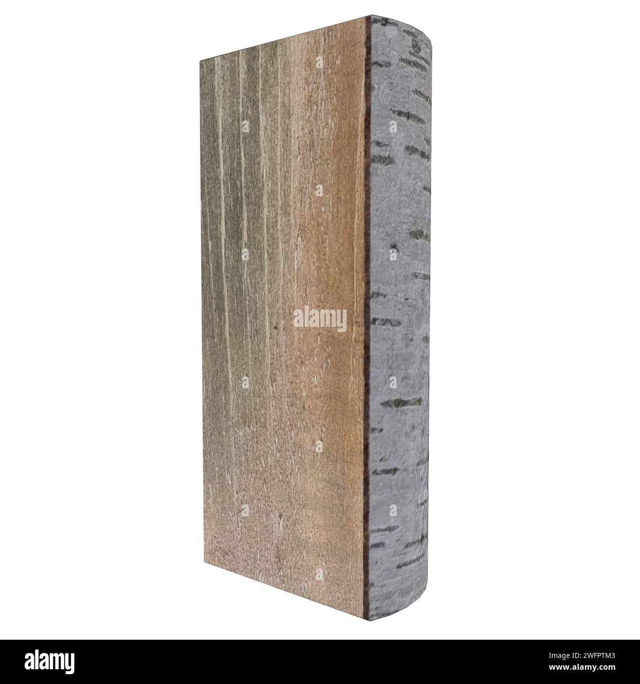 Wood Log isolated on white background. High quality 3d illustration ...