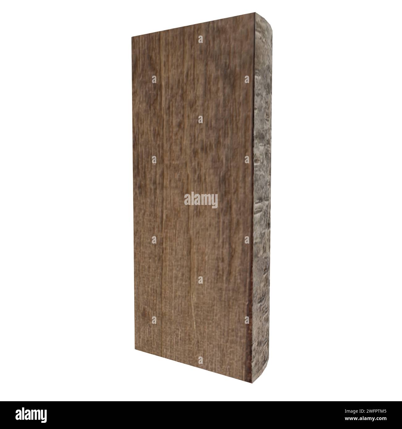 Wood Log isolated on white background. High quality 3d illustration ...