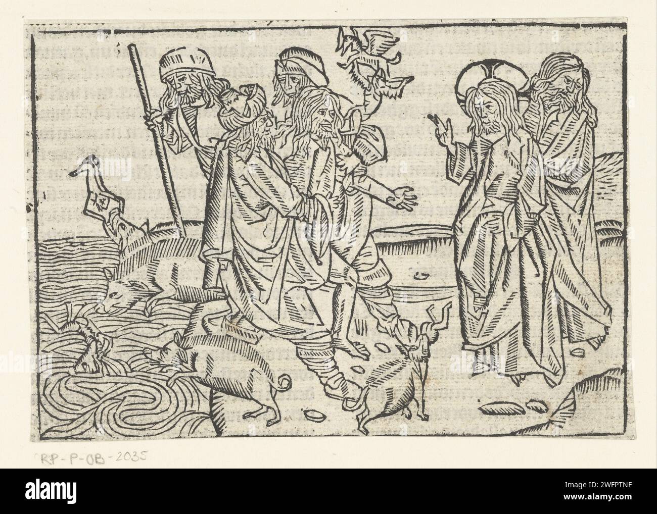 Christ healed possessed man in the area of the Gerasenen, Master of ...