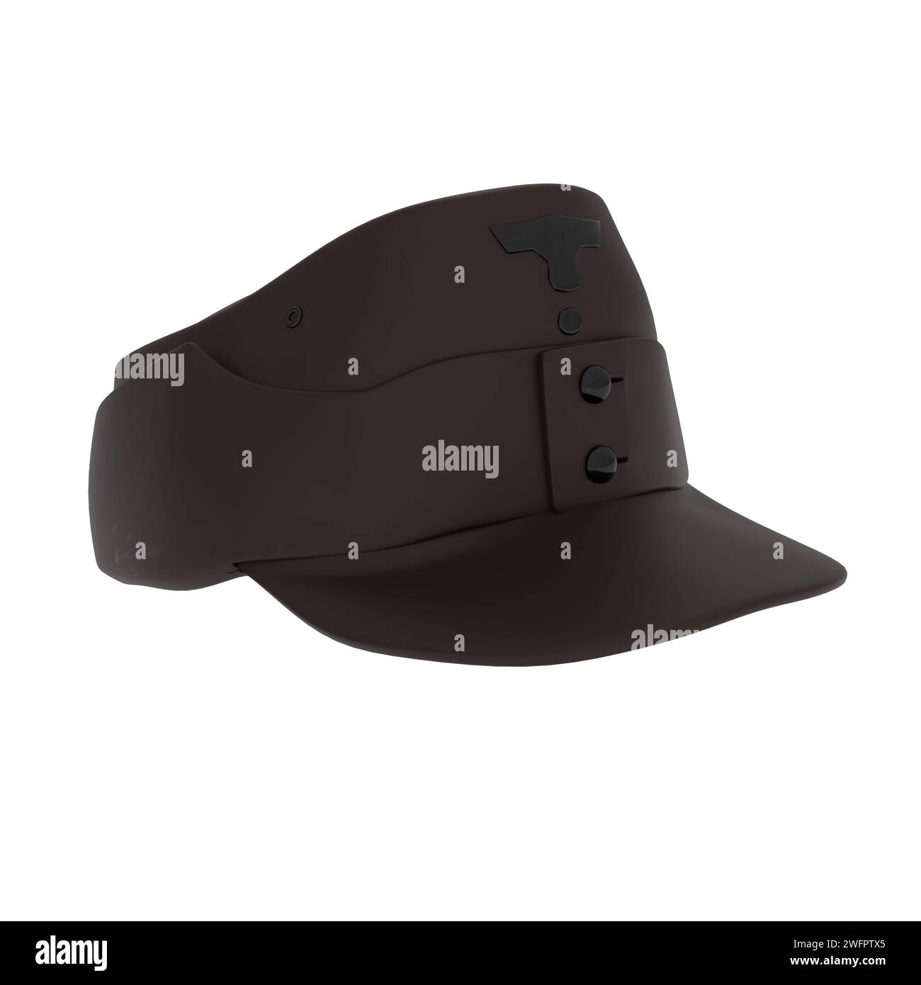 Commander Cap isolated on white background. High quality 3d ...