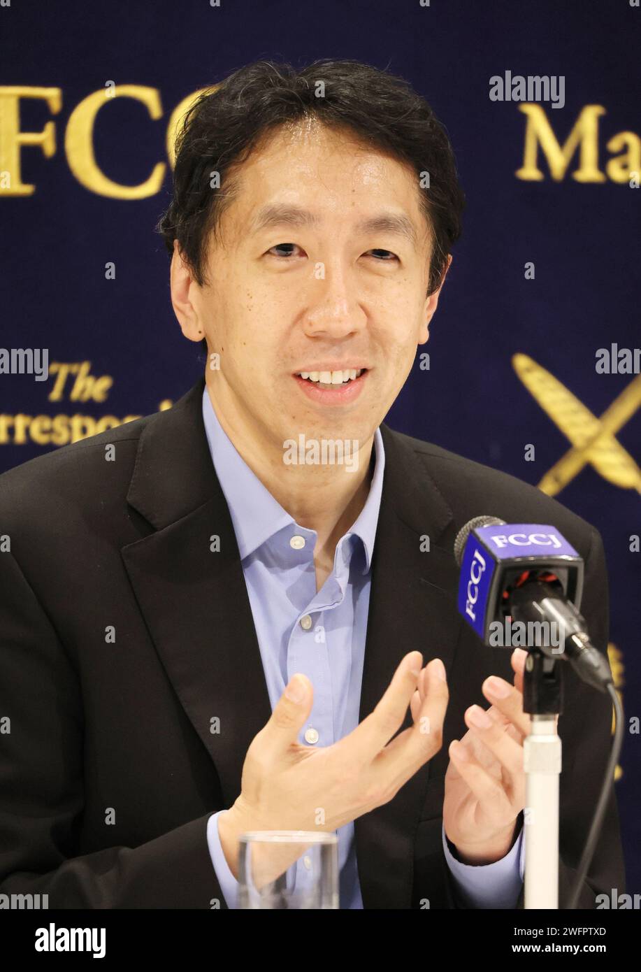 Tokyo, Japan. 1st Feb, 2024. British American computer scientist and a ...