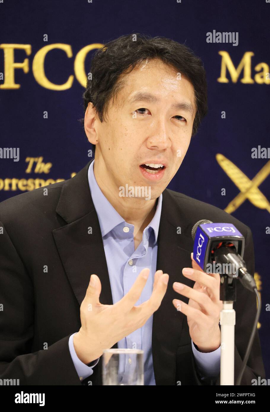 Tokyo, Japan. 1st Feb, 2024. British American computer scientist and a ...